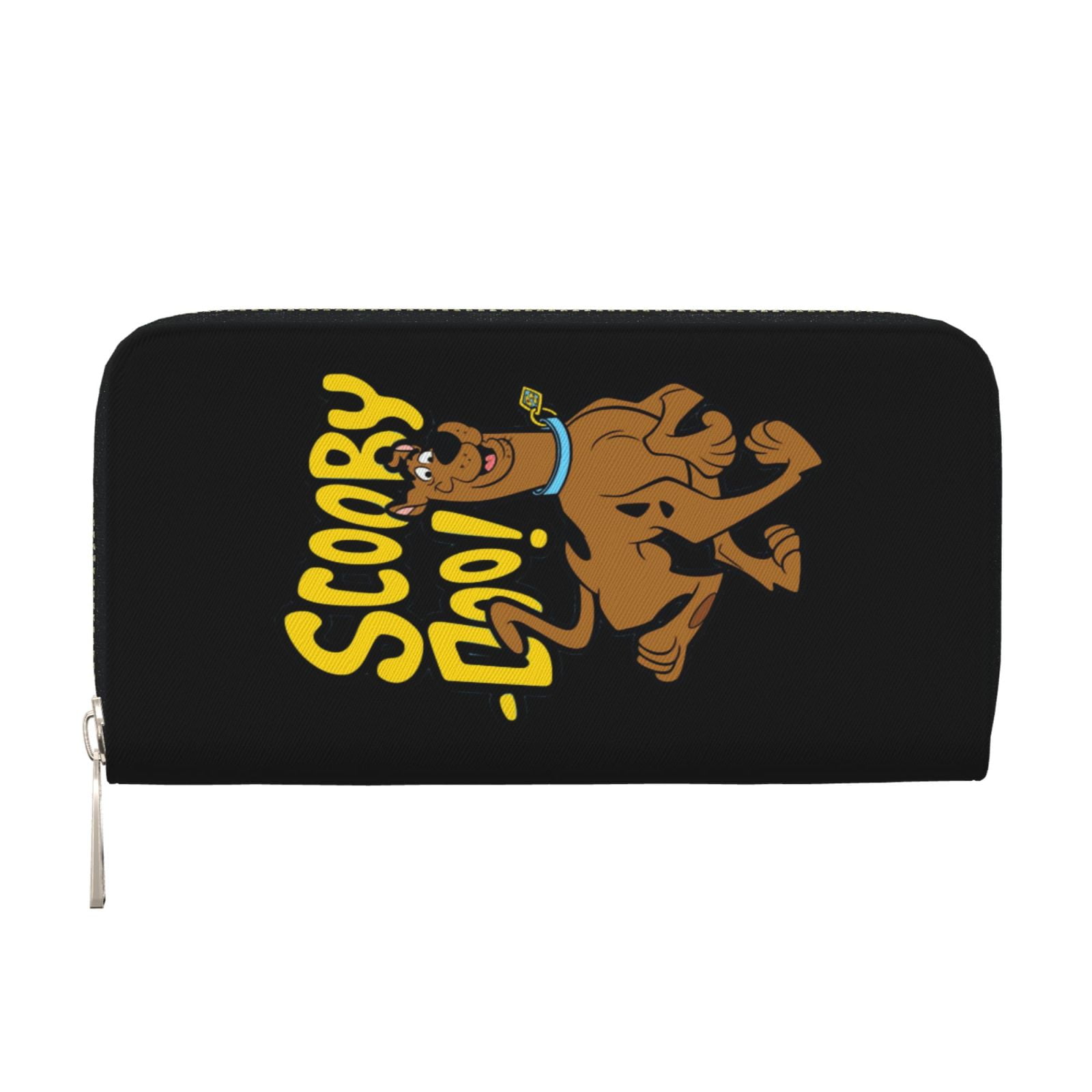 Cartoon Scooby-Doo This Long Leather Wallet Features A Zippered Closure ...