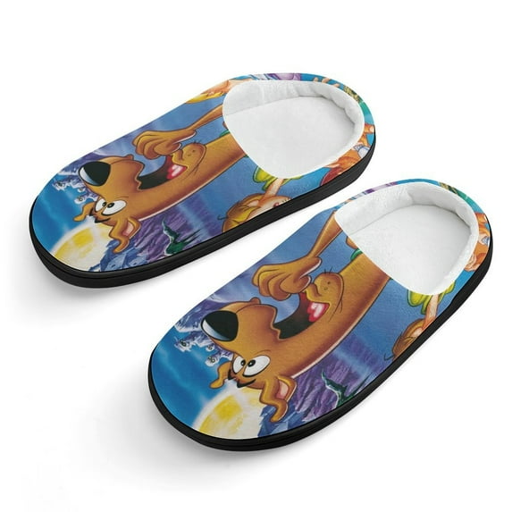Cartoon Scooby Doo Soft Plush Slippers for Boys Girls Winter Warm ...