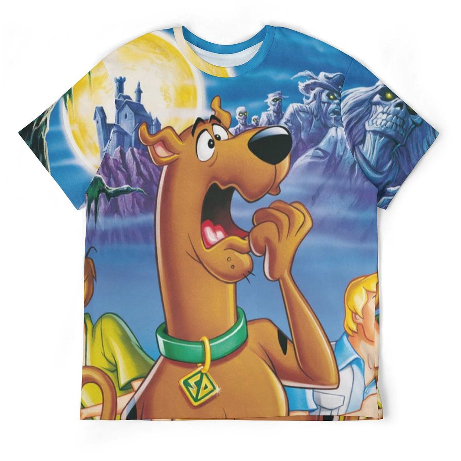 Cartoon Scooby Doo Unisex Short Sleeve T Shirt Daily Novelty 3D Printed ...
