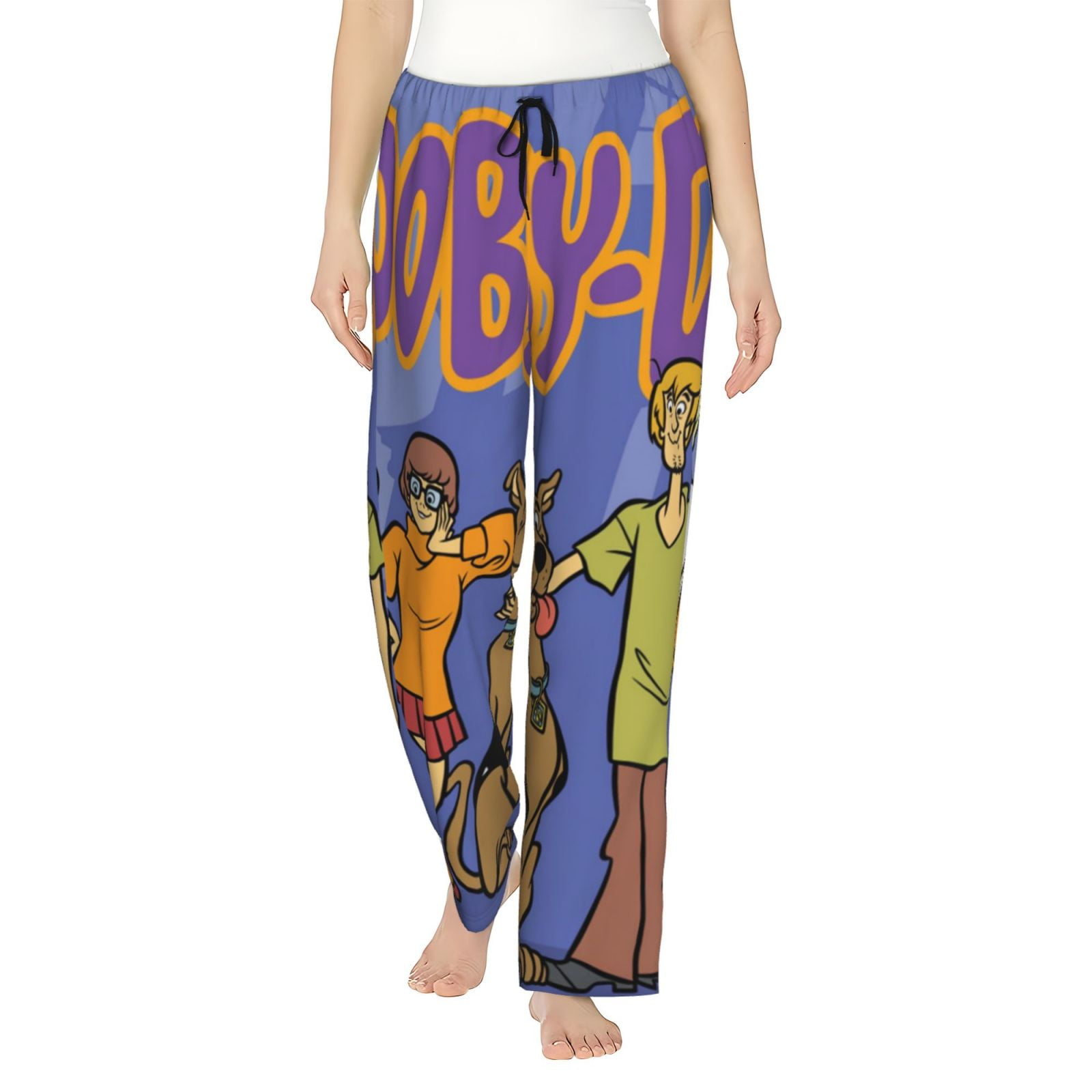 Cartoon Scooby Doo Women's Pajama Pants Lounge Daily Novelty Cozy Sleep ...
