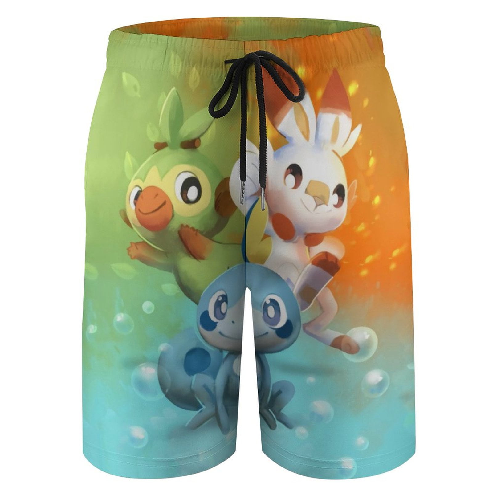 Cartoon Scor-bun-ny Boys Swim Trunks with Pocket Quick Dry Swimwear ...