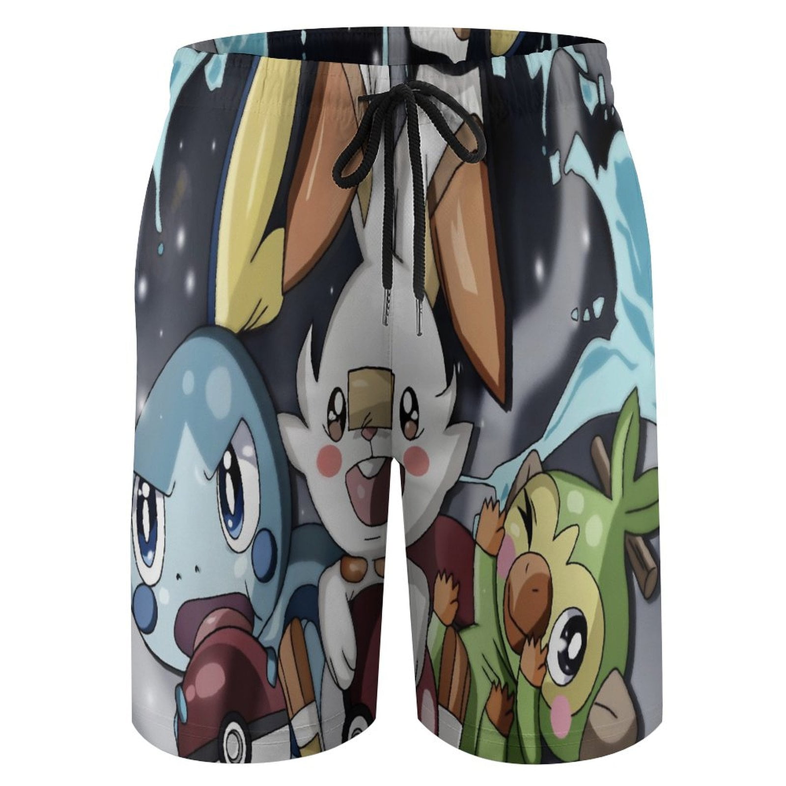 Cartoon Scor-bun-ny Boys Swim Trunks with Pocket Quick Dry Swimwear Swim Shorts Teens Anti Chafe ...