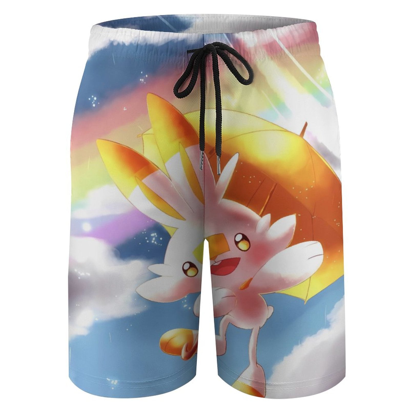 Cartoon Scor-bun-ny Boys Swim Trunks with Pocket Quick Dry Swimwear ...