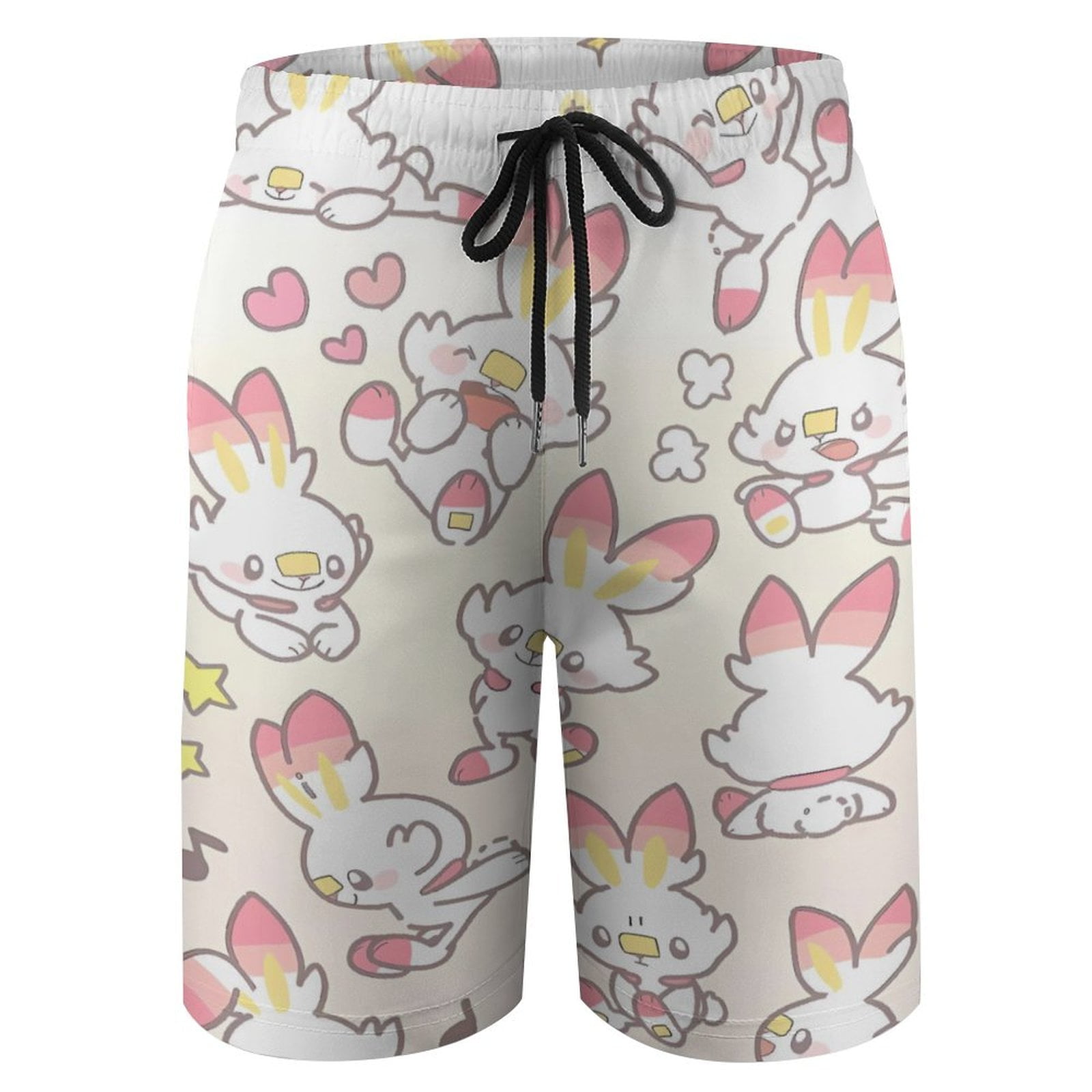 Cartoon Scor-bun-ny Boys Swim Trunks with Pocket Quick Dry Swimwear ...