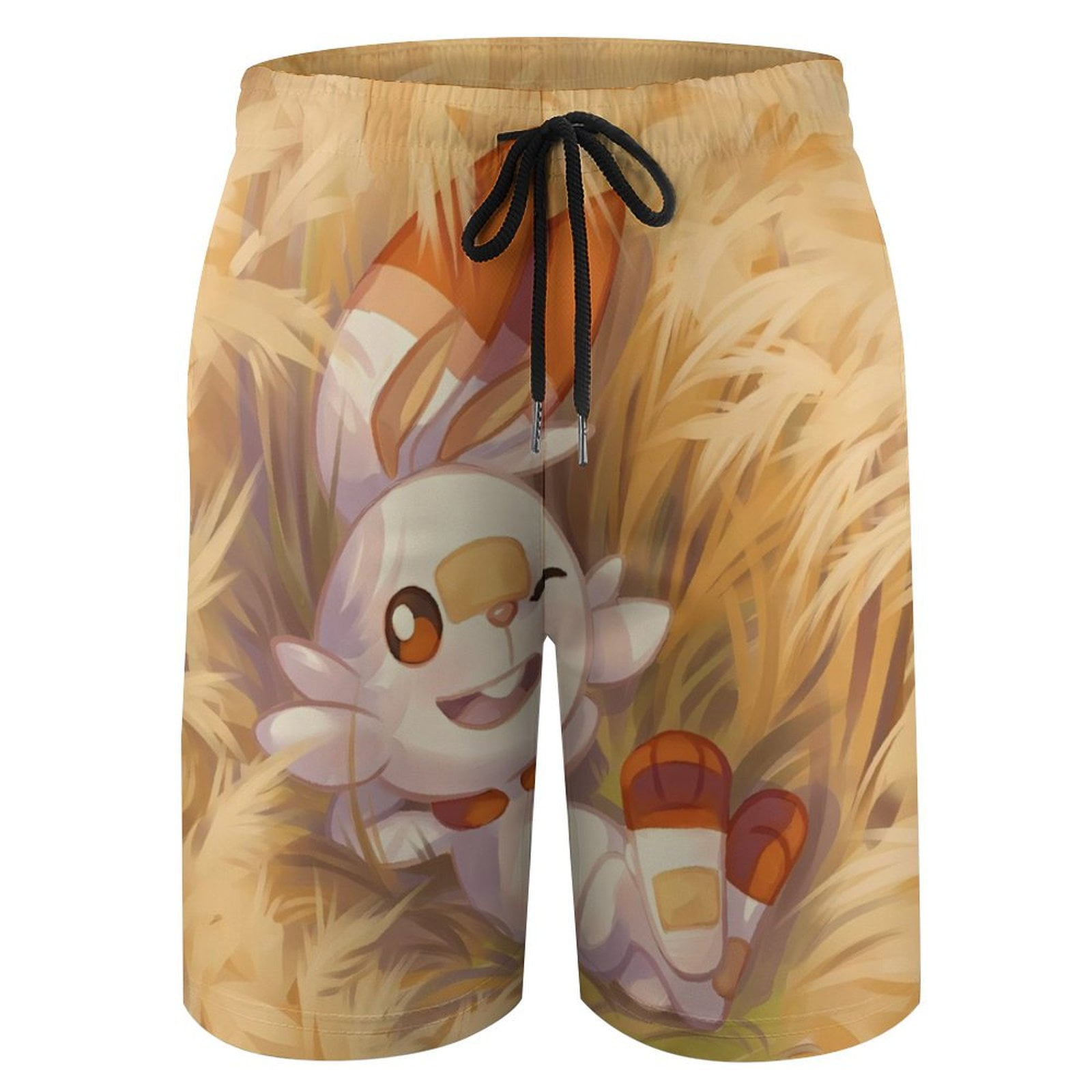 Cartoon Scor-bun-ny Boys Swim Trunks with Pocket Quick Dry Swimwear ...