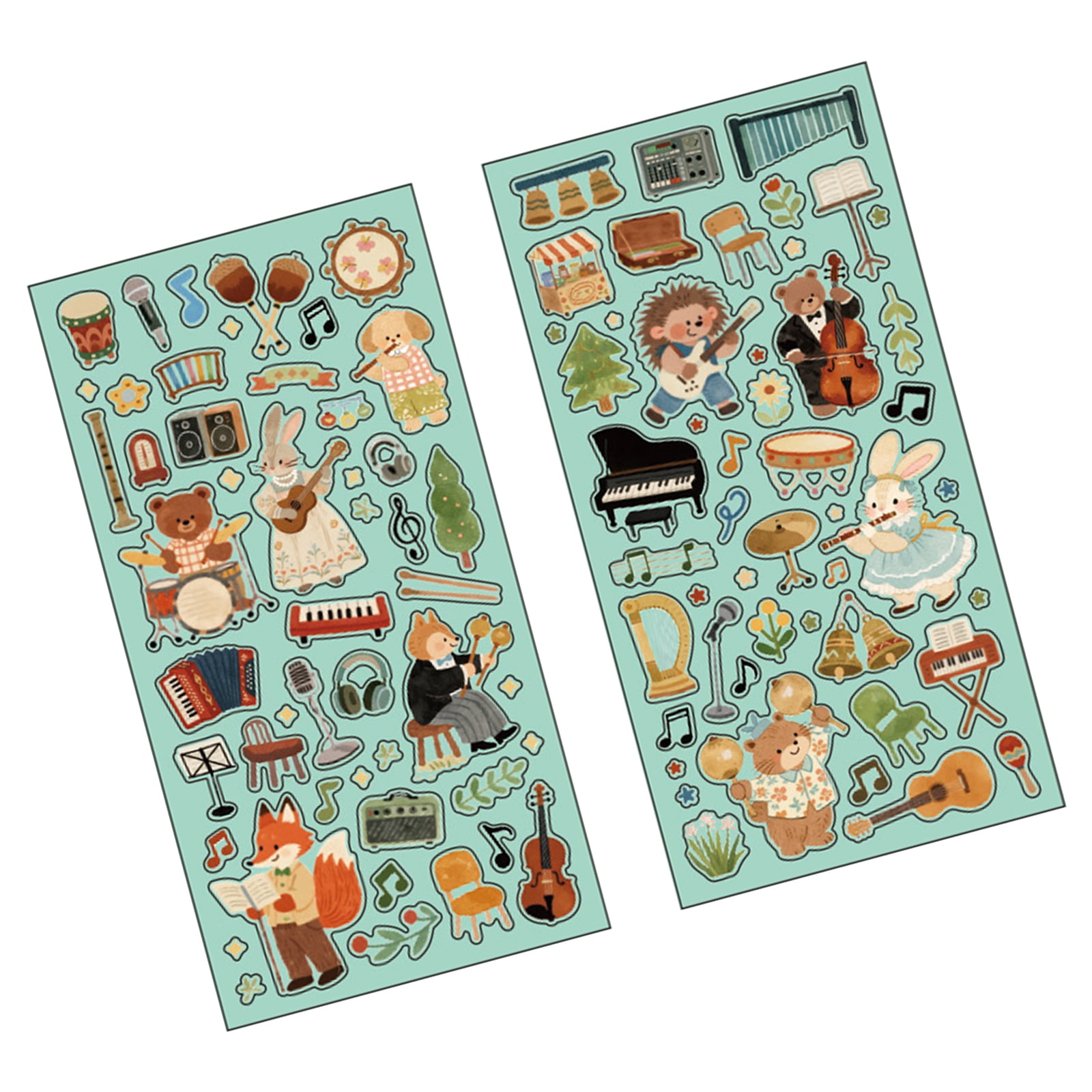 Cartoon Scrapbooking Sticker Transparents Decorative Sticker for Diys ...