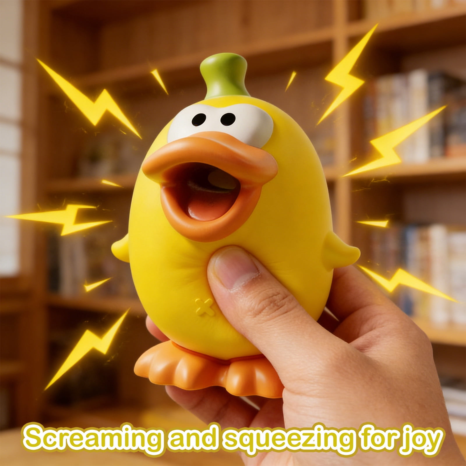 Cartoon Screaming Chicken Squeeze Toys, Slow Rising Stress Relief ...