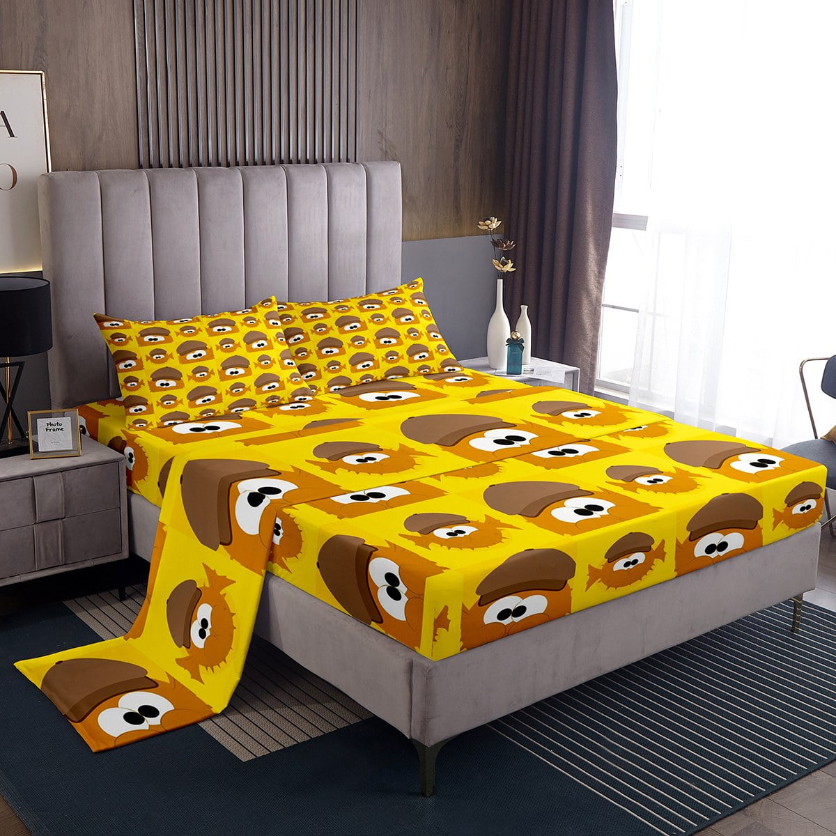 Cartoon Sea Animal Bed Sheets Set Queen Size for Kids Cute Cartoon ...