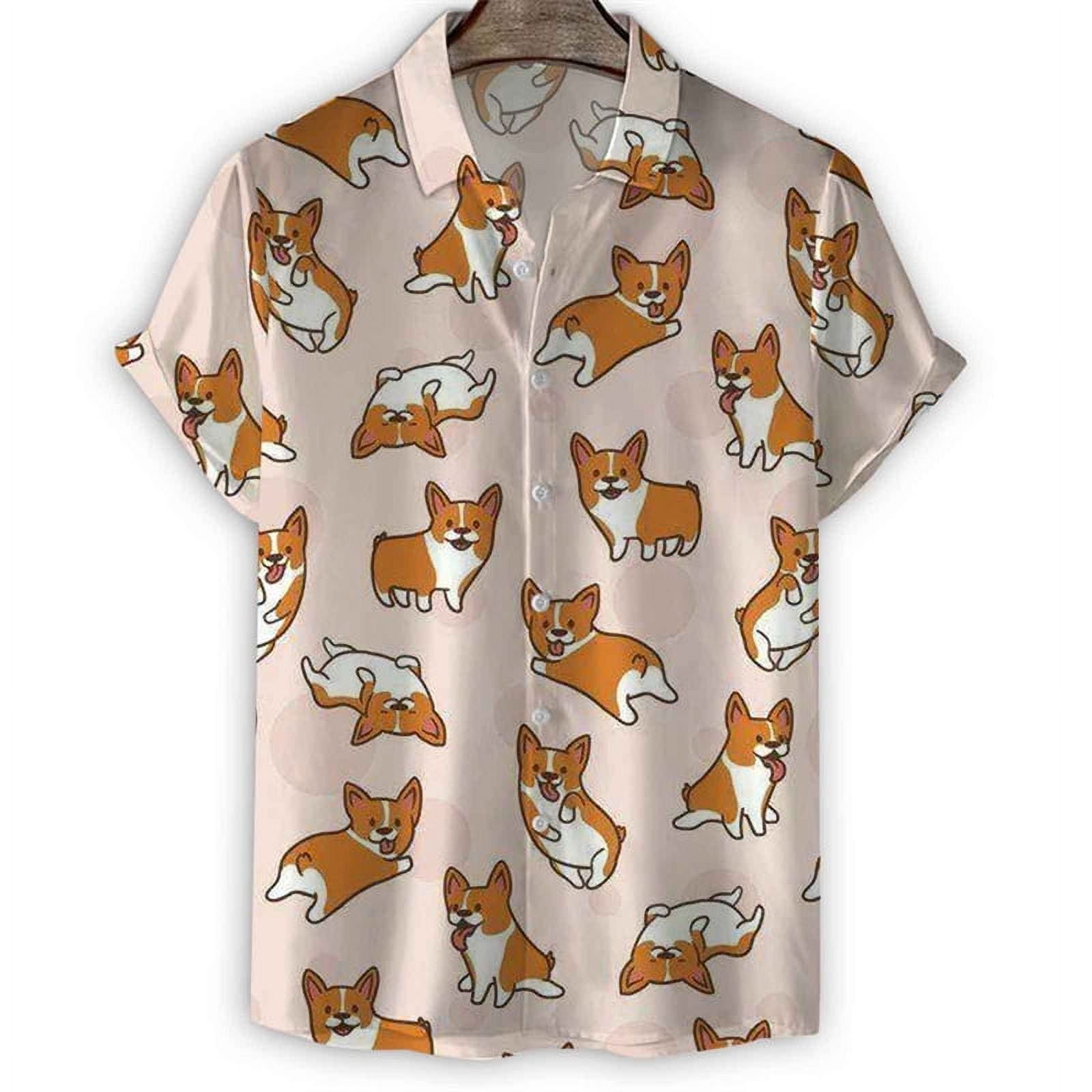 Cartoon Sea Animals Fish 3d Print Shirt Men StarShells Pattern Short ...