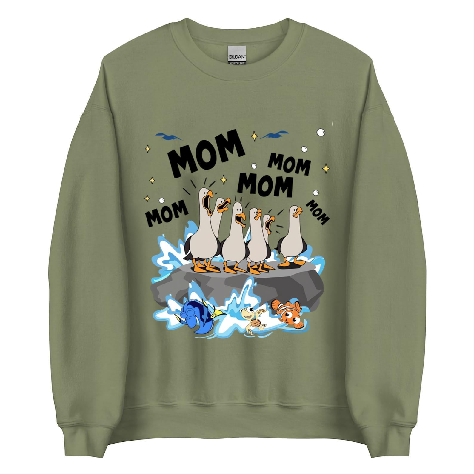 Cartoon Seagull Graphic T-shirt, Funny Design for Mom's Day Gift ...