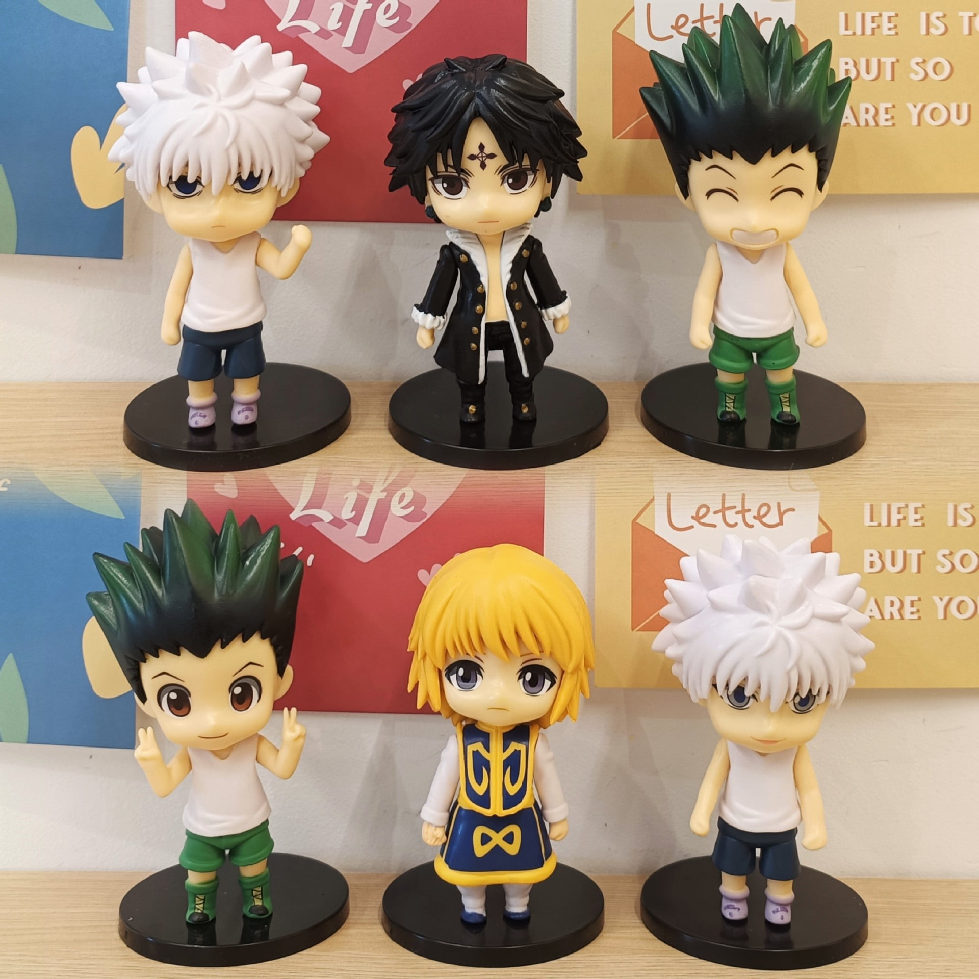 Cartoon Set Hunteer X Hunnter 6pc 3.9 Inch Figure 6pc Toy Collection ...