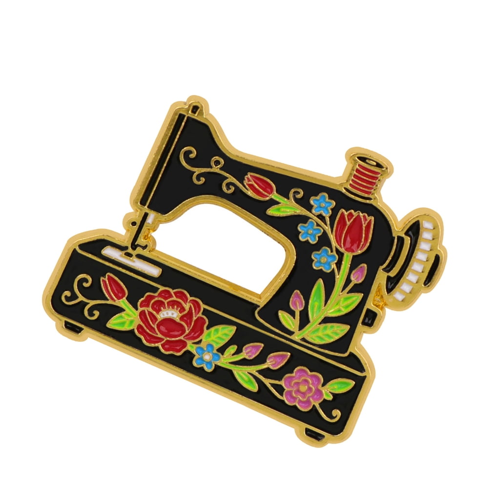 Cartoon Sewing Machine Brooch Zinc Alloy Construction Fashion ...