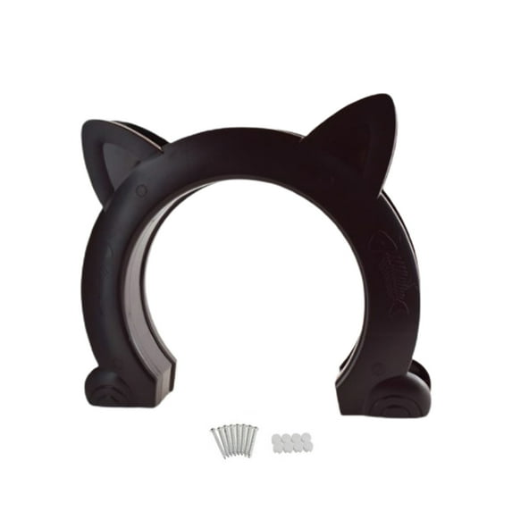 Cartoon Shape Dog Kitten Door Security Hole Door Plastic Small Pet Dog ...