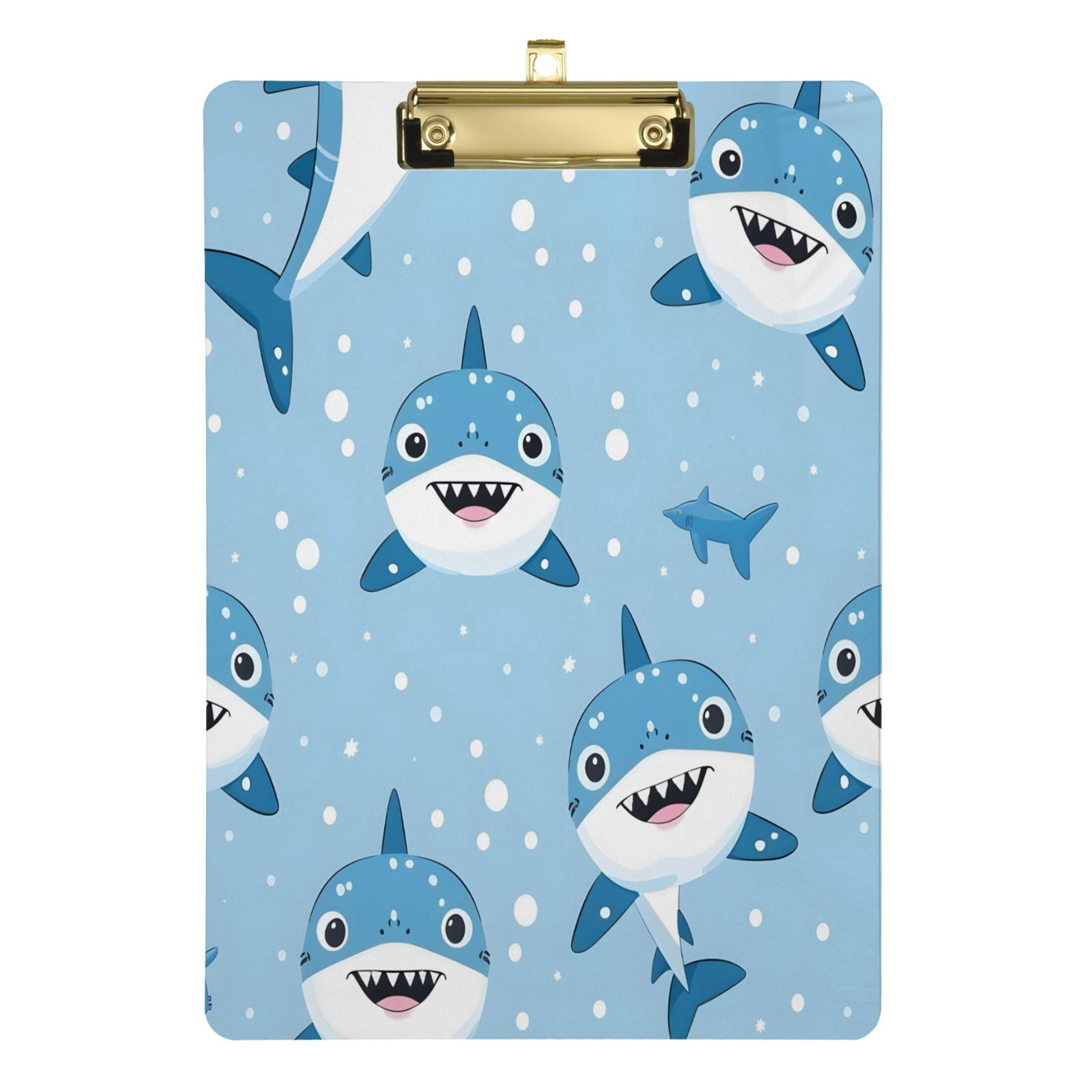 Cartoon Shark Acrylic Clipboards A4 Standard Letter Size Clipboard 12.5 ...