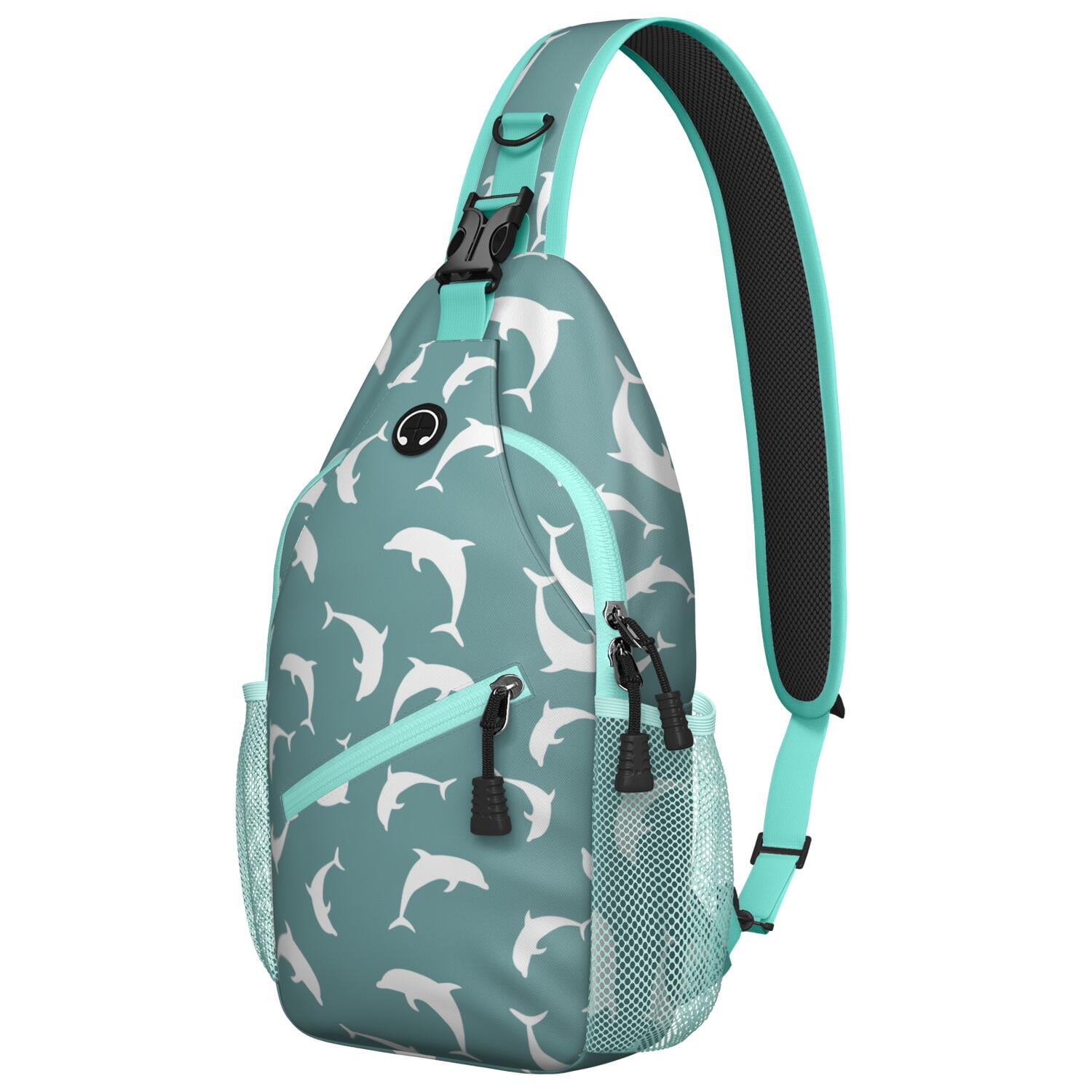 Cartoon Shark Shoulder Backpack - Funny Watercolor Shark Artwork for ...
