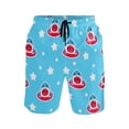 Cartoon Shark Star Pattern Mens Swim Trunks Quick Dry Board Shorts ...