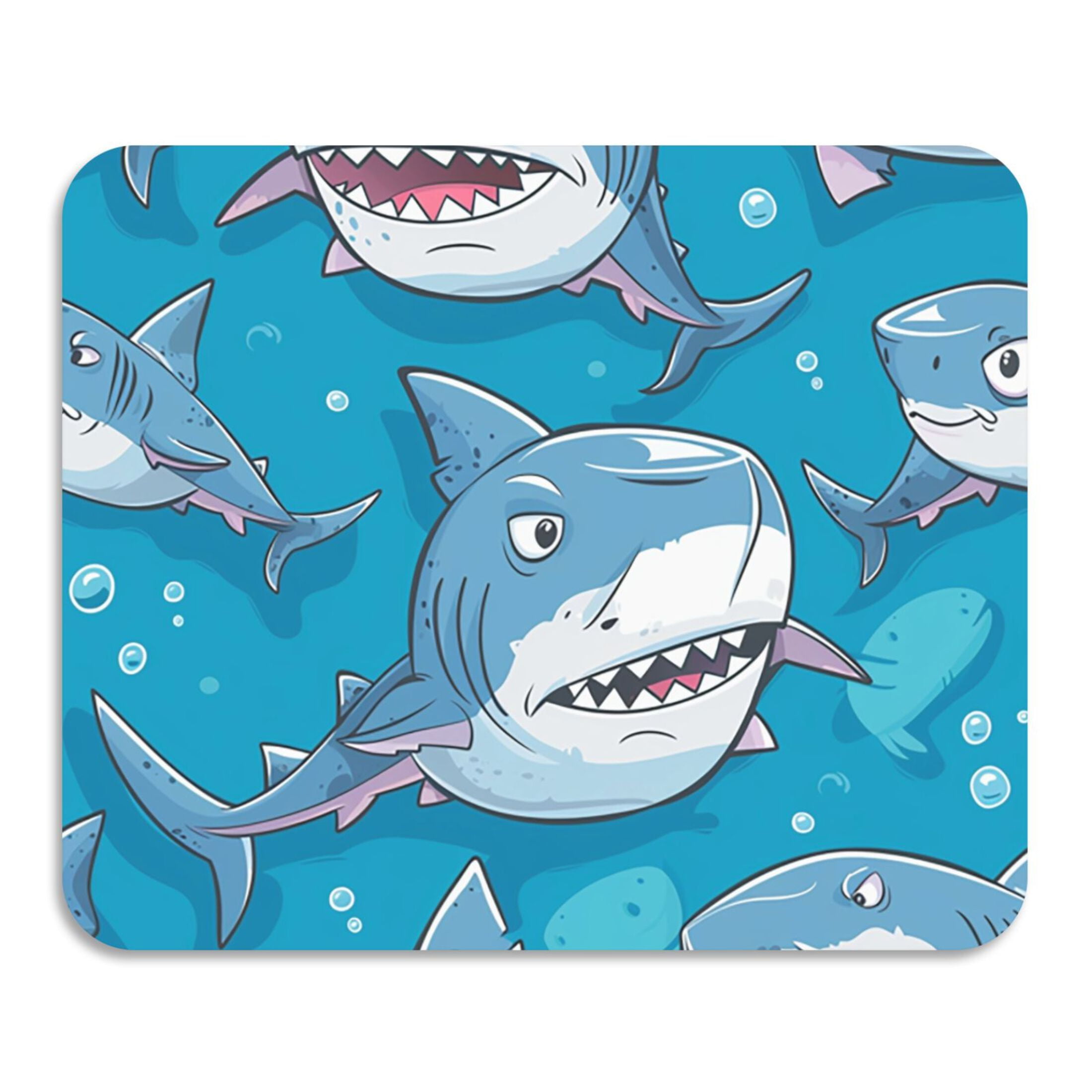 Cartoon Sharks Dish Drying Mat Water Absorbent Non Slip Heat Resistant ...