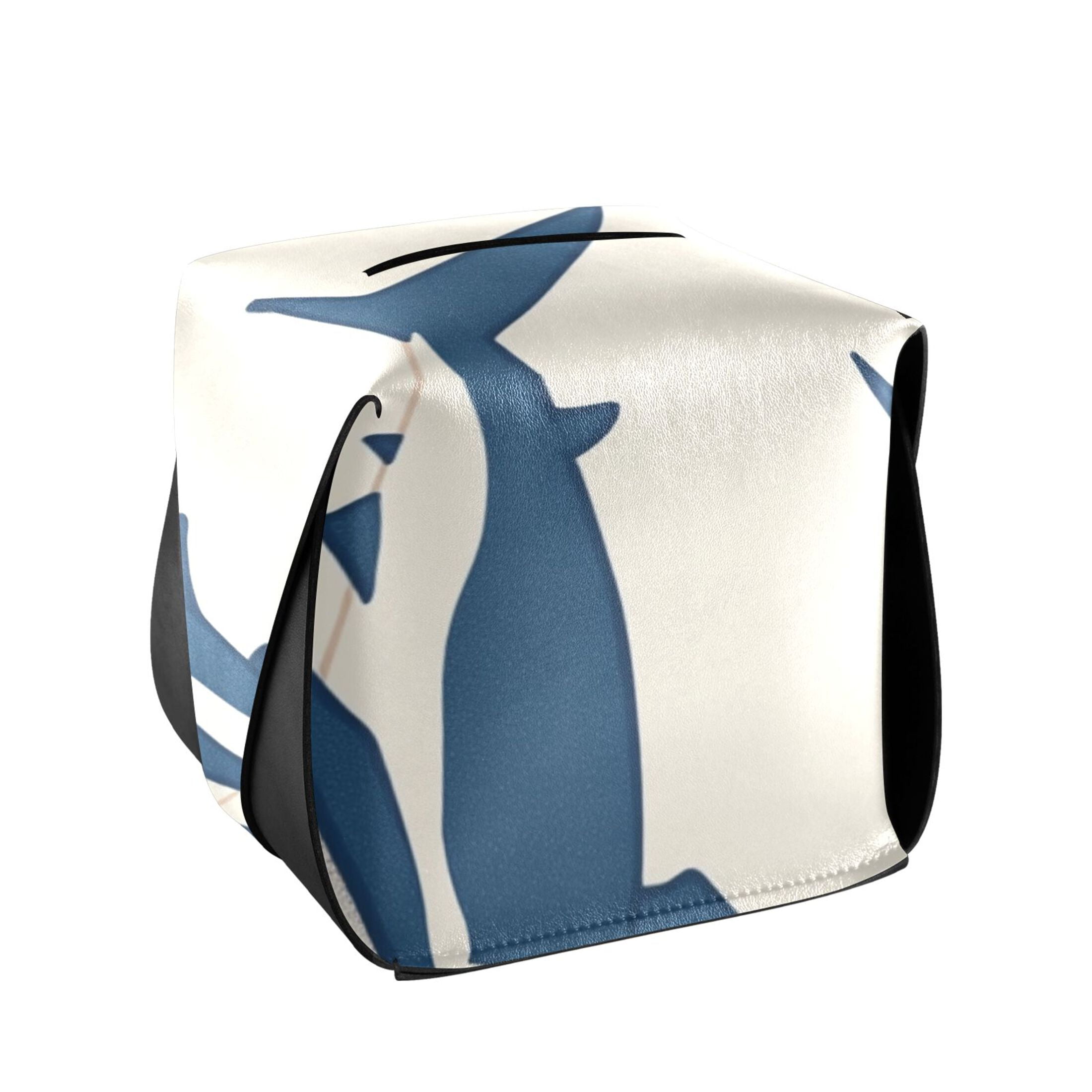 Cartoon Sharks Tissue Box Cover Leather Square Rectangle Tissue Box ...