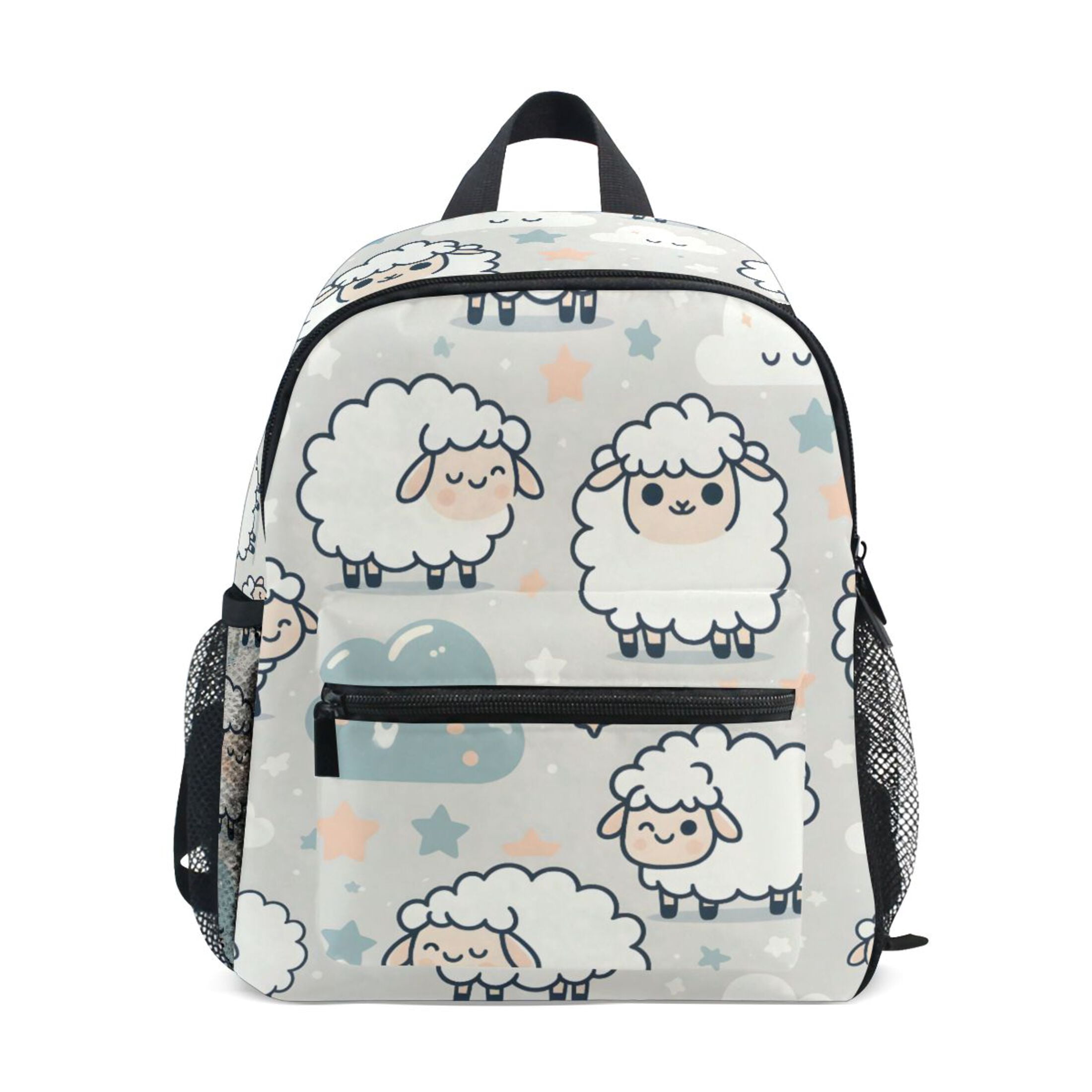Cartoon Sheep Mini Backpack Cute Small Backpack with Chest Strap and ...