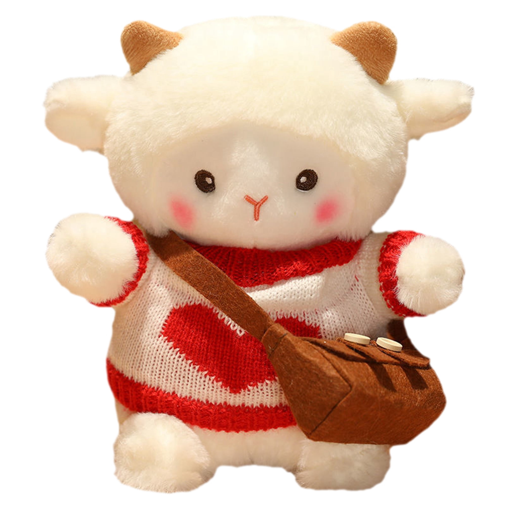 Cartoon Sheep Plush Toys Dolls Soft Stuffed Animals Cute Sheep Figure ...