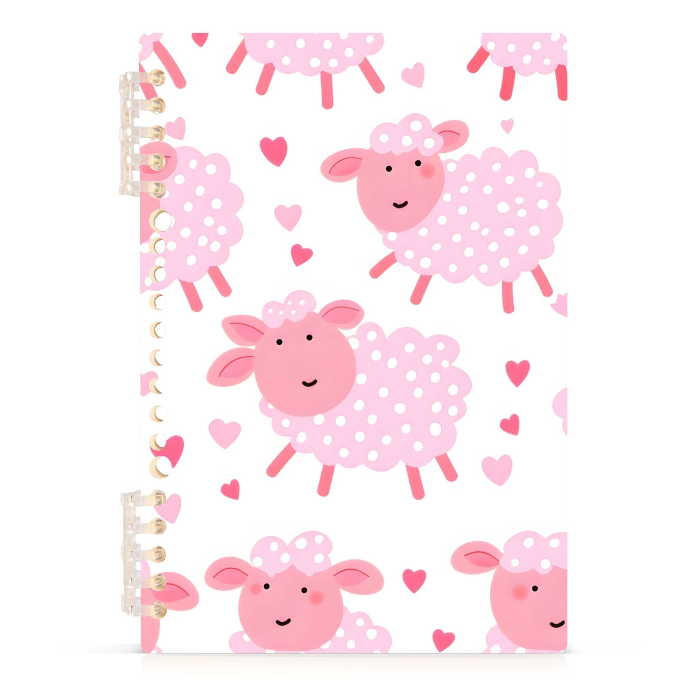 Cartoon Sheep and Heart Notebooks 1-subject Journal 60 Sheets A5 ...