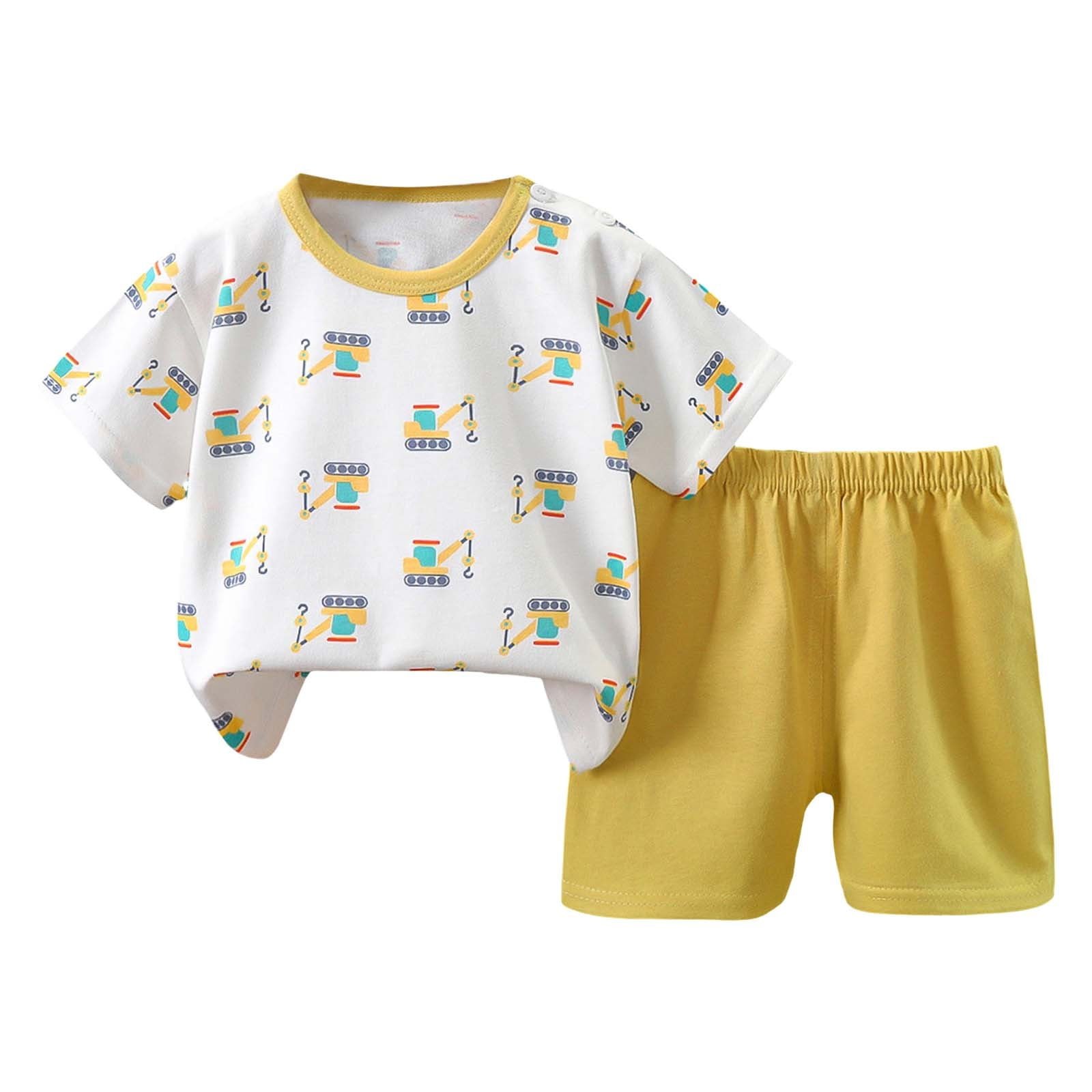 Cartoon Shirts for Toddler Kids Boy Girl Short Sleeve T and Shorts Cute ...