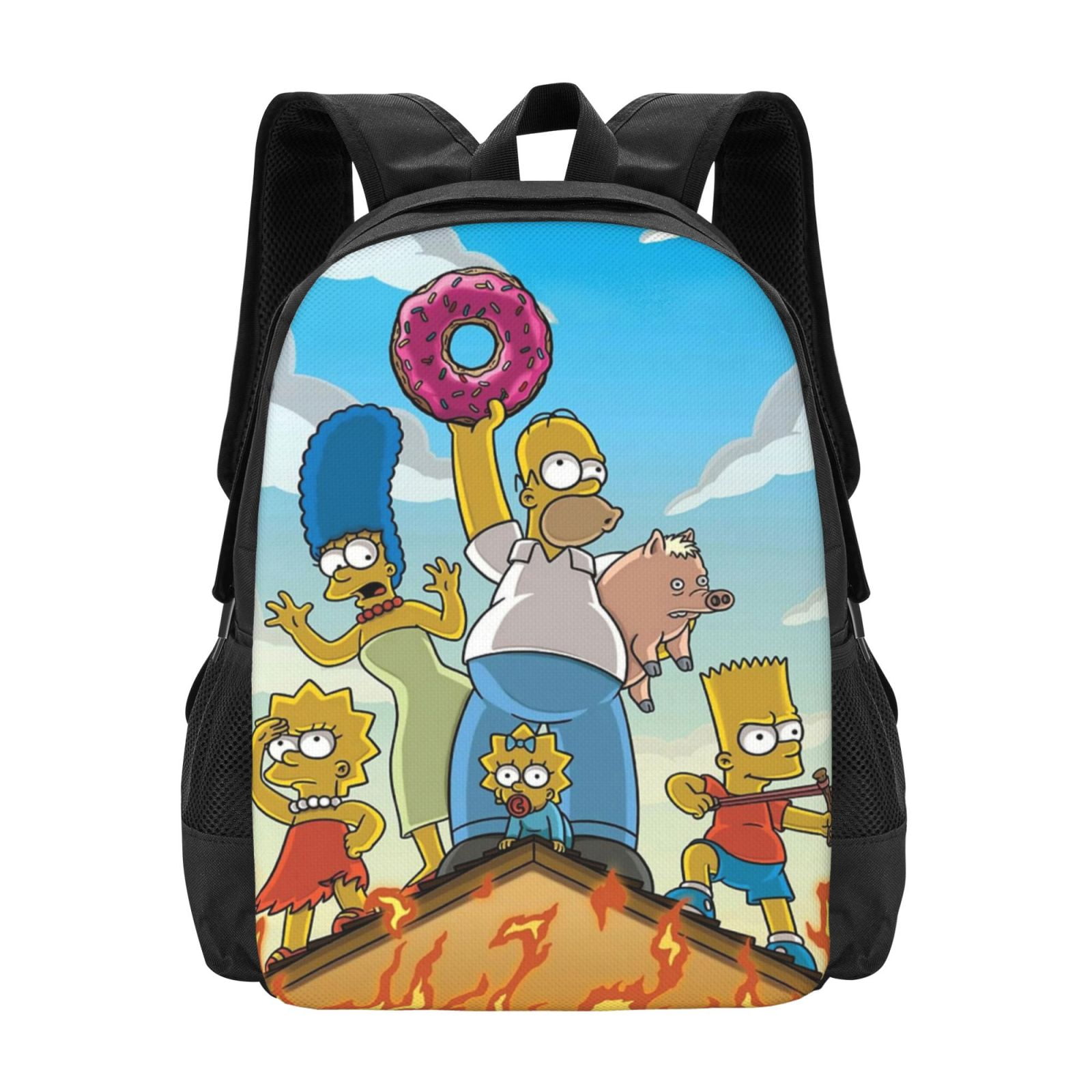 Cartoon Simpson Backpack Lightweight Casual Laptop Backpacks Travel ...