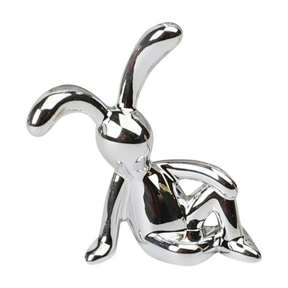 Cartoon Sitting Long-Eared Rabbit Figurine Long-Eared Rabbit-Shaped ...