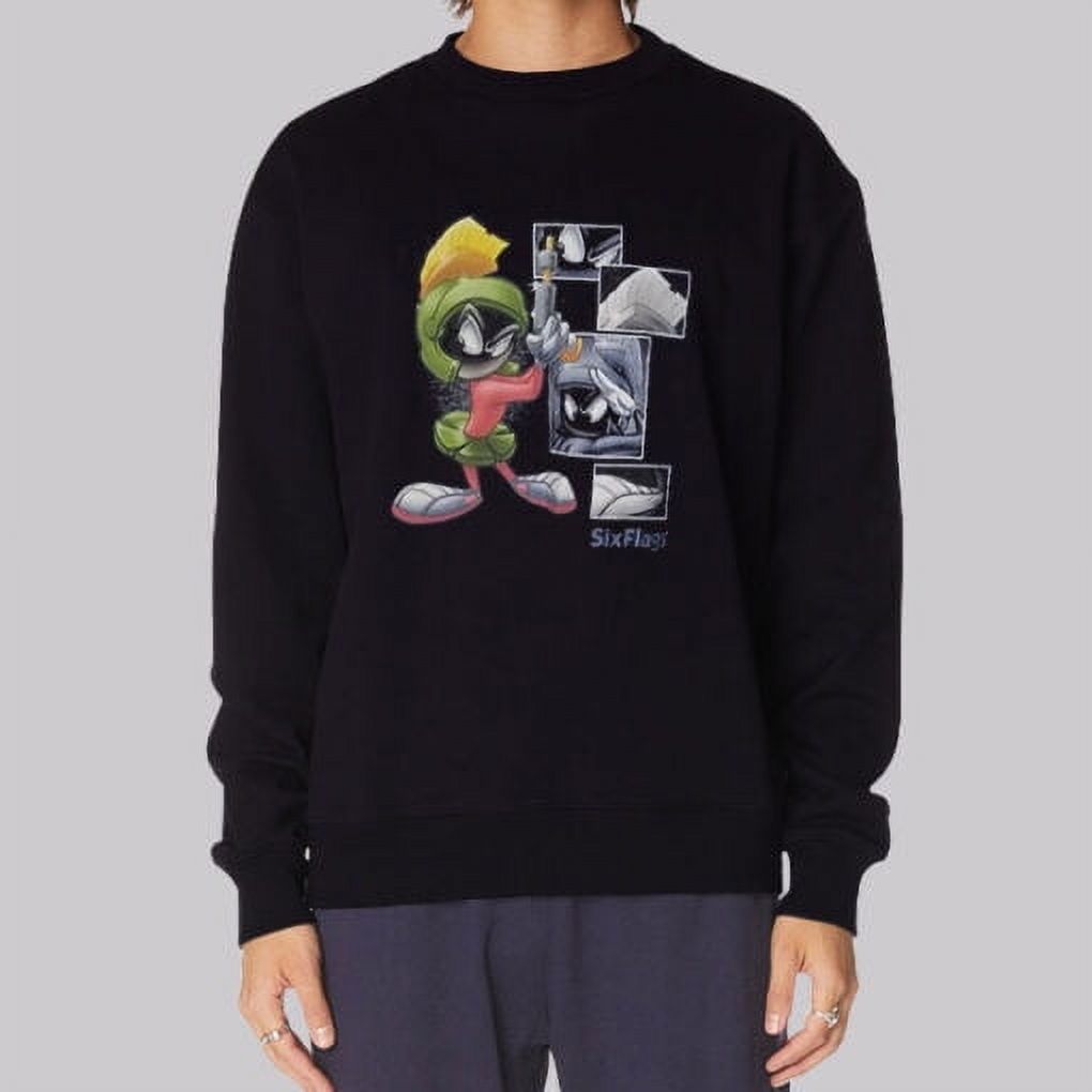 Cartoon Six Flags Marvin Martian Sweatshirt - Fun and Playful Design ...