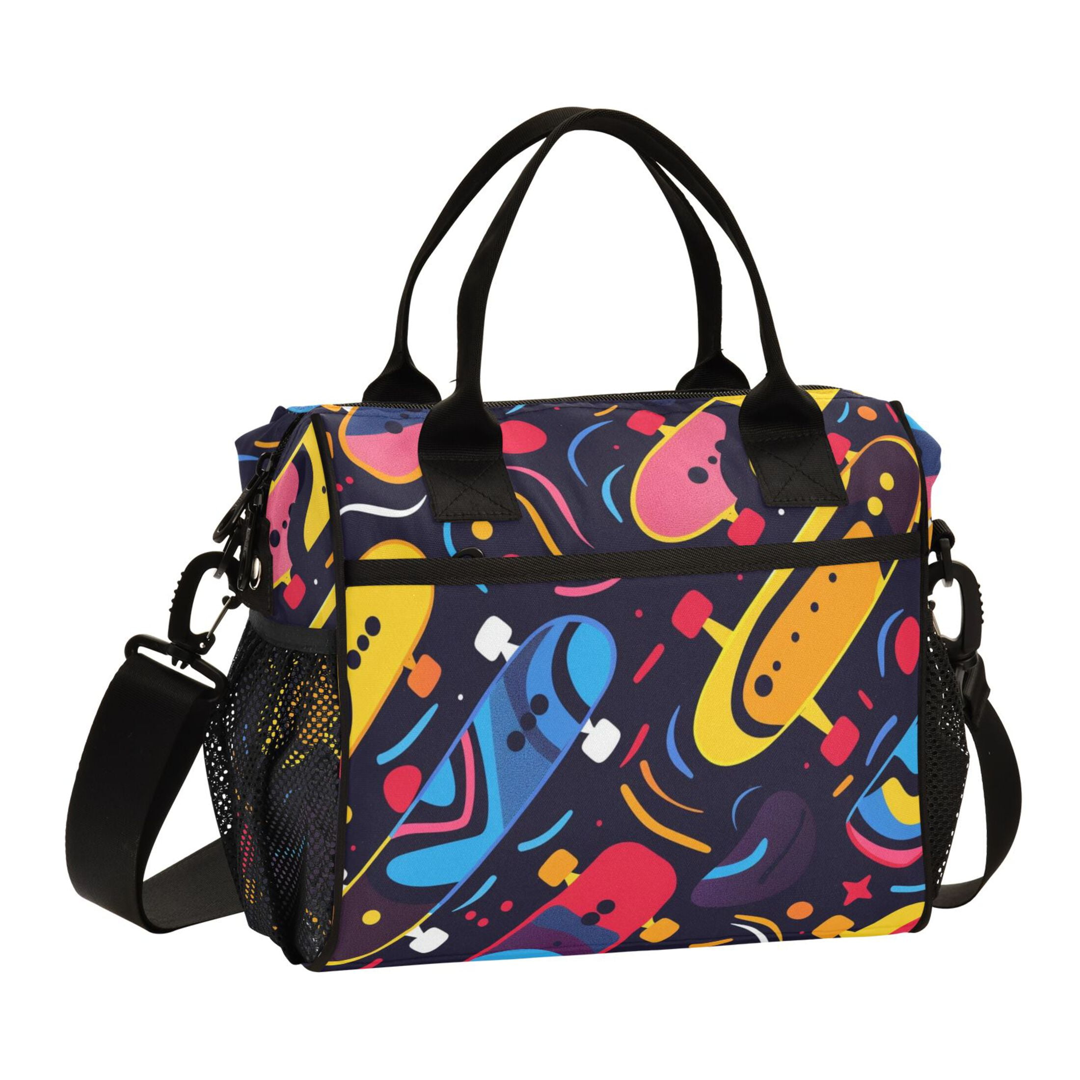 Cartoon Skate Lunch Bag Insulated Lunch Box Leakproof Reusable Cooler ...