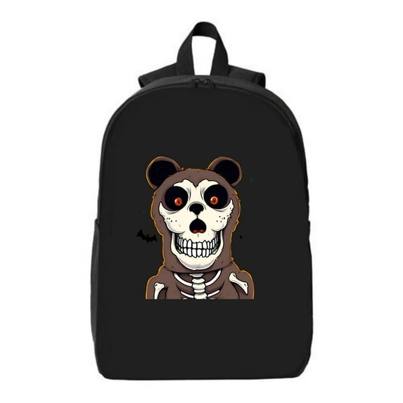 Cartoon Skeleton Bear Laptop Backpack for College & Travel - Fits 15 ...