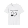 Cartoon Sketch Characters Tee with Simple Black-and-White Line Art ...