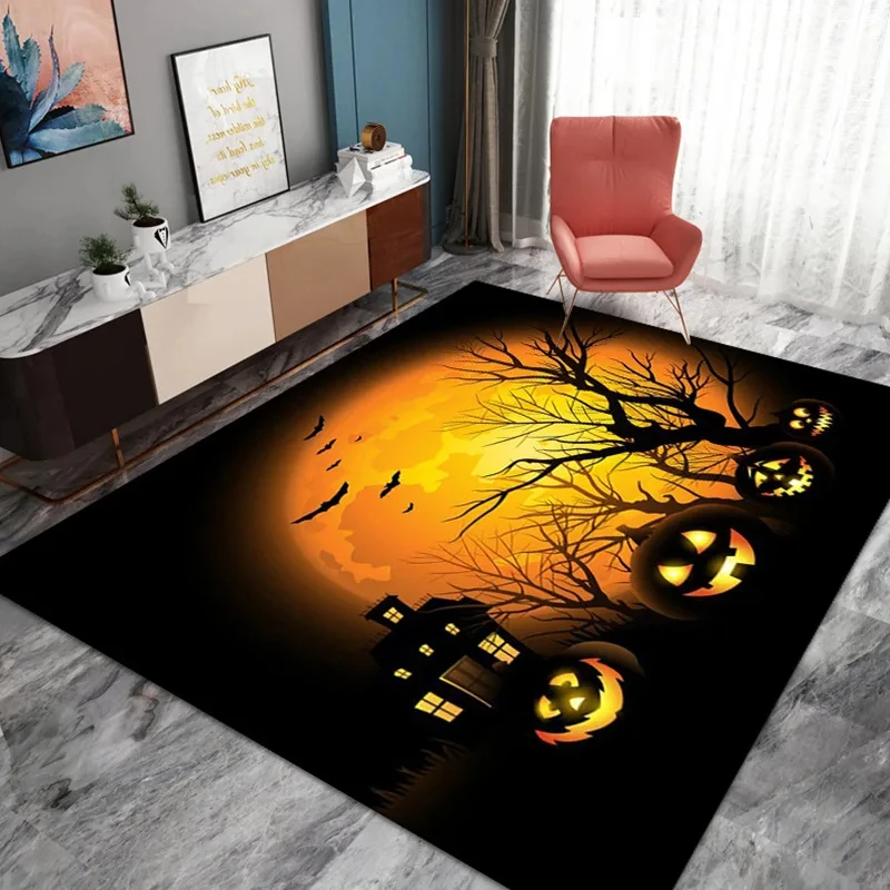 Cartoon Skull Halloween Carpet for Living Room Hallway Home r Coffee ...