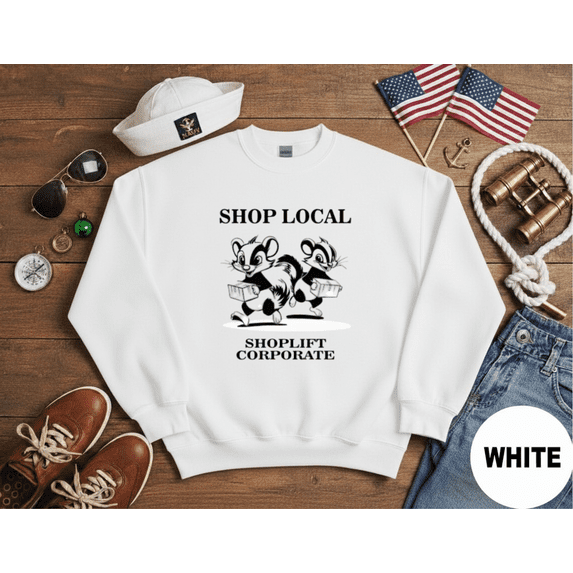 Cartoon Skunk Humor Protest Shoplift Corporate Festive Holiday ...