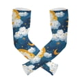 Cartoon Sky Pattern UV Protection Cooling Arm Sleeves, Compression Sun ...