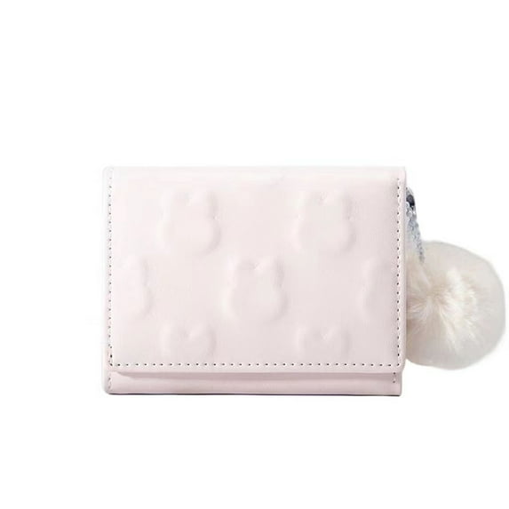 Cartoon Small Wallet Cute Korean Short Wallet Women's Solid Color Cute ...