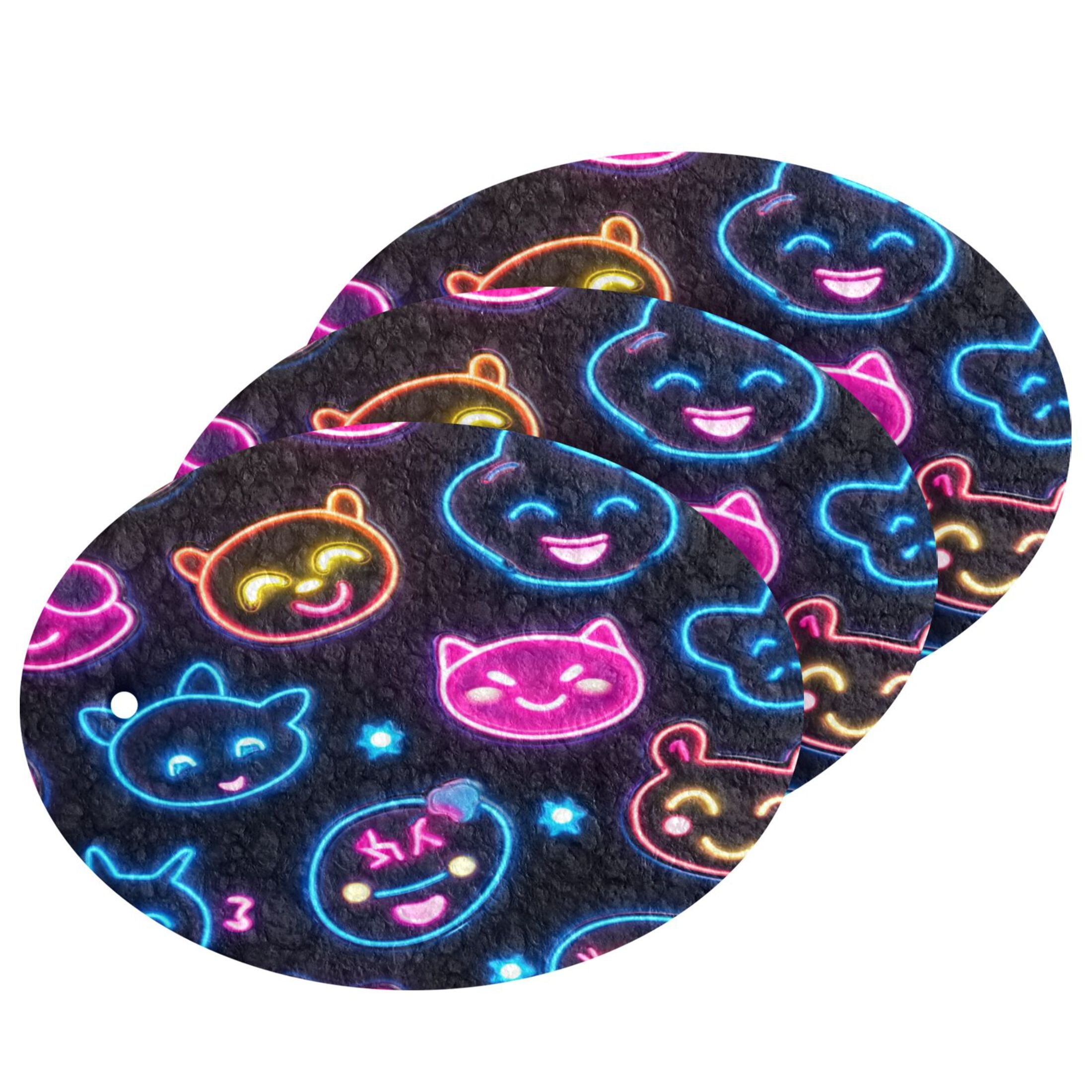 Cartoon Smiling Faces 3 Pack Dish Sponges Bulk Natural Sponges ...