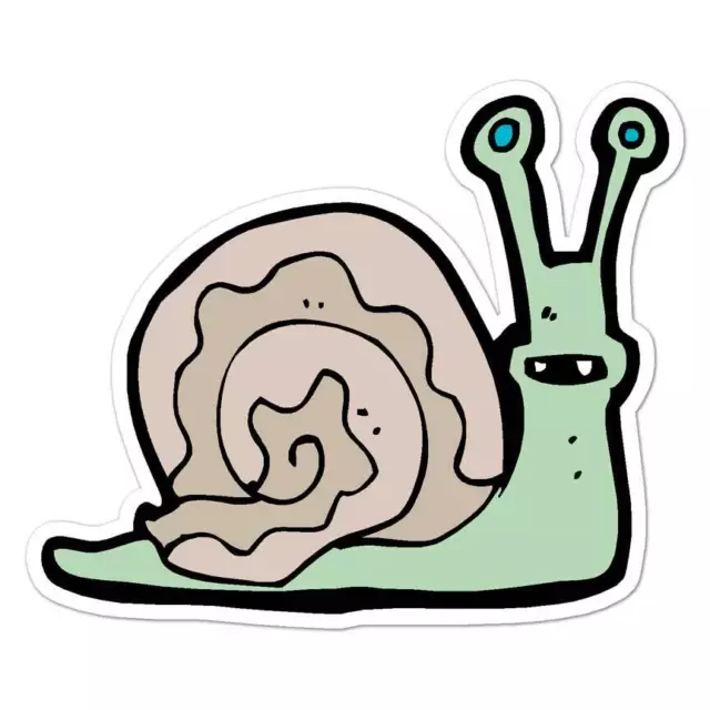 Cartoon Snail Sticker Indoor Outdoor Phone Decal Water Bottle Stickers ...