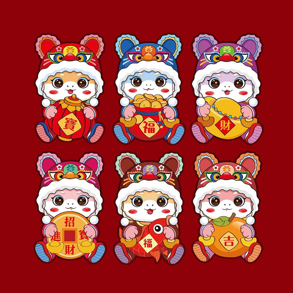 Cartoon Snake Chinese Red Envelope Large Capacity Red Packet Chinese ...