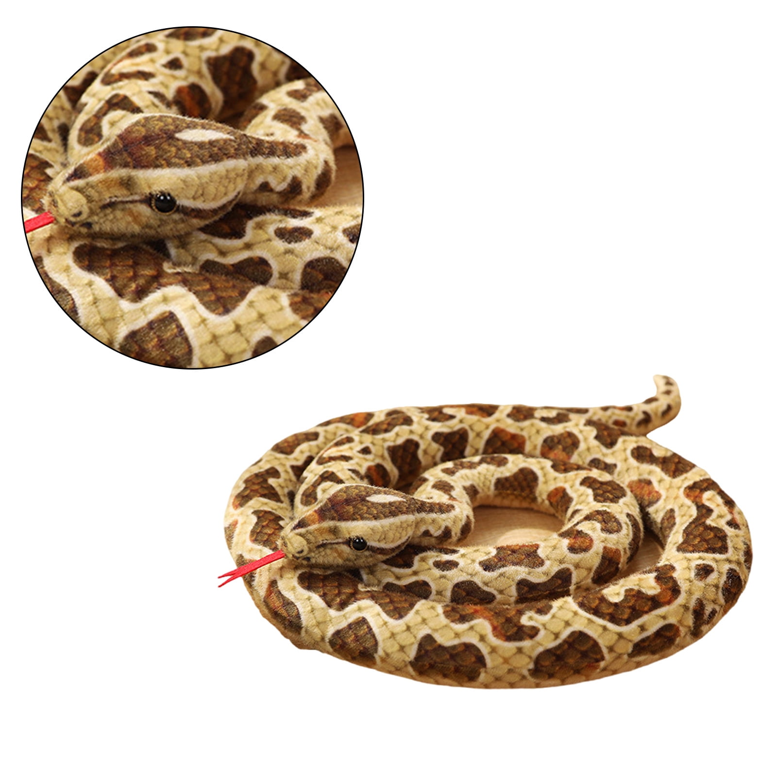 Cartoon Snake Large Size Plush Toy Huge Snake Fun Stuffed Throw Pillow ...