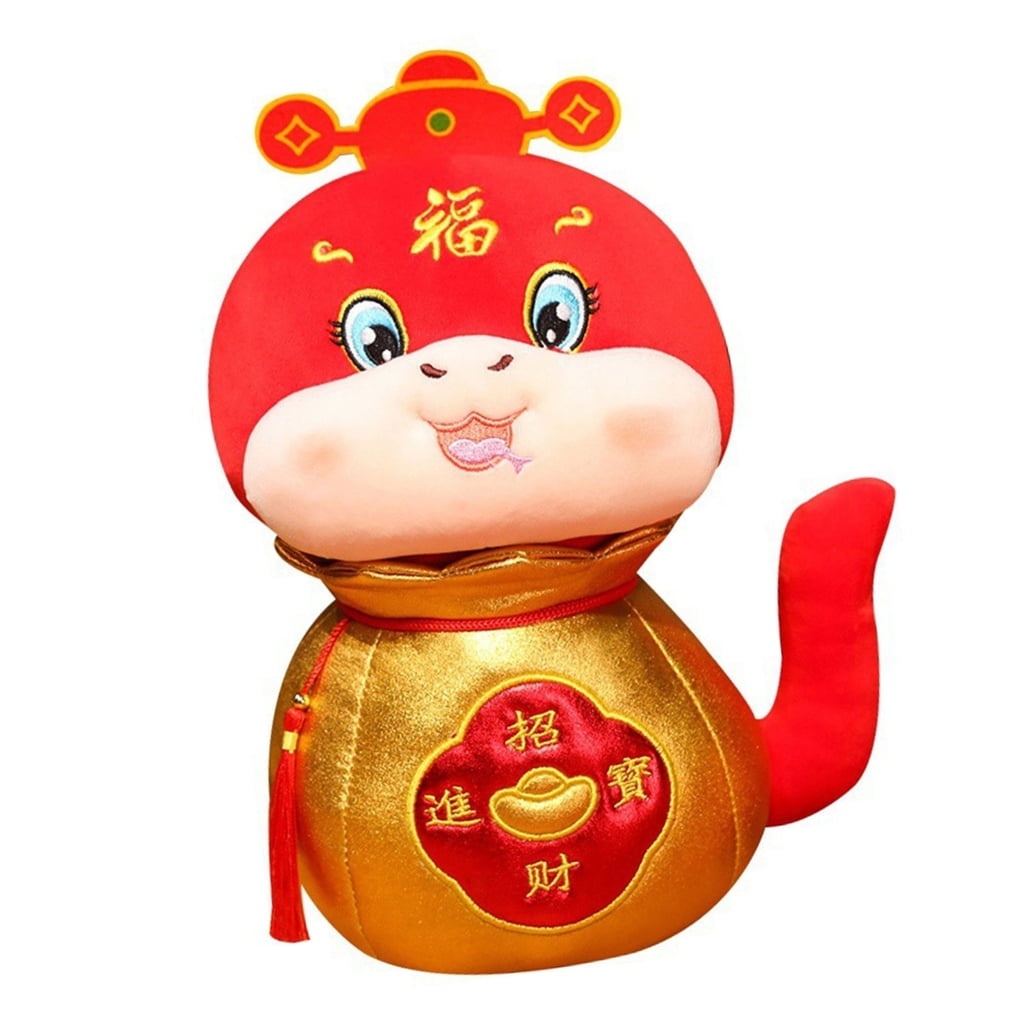 Cartoon Snake Stuffed Animals Cartoon Toy Spring Festival Chinese New ...