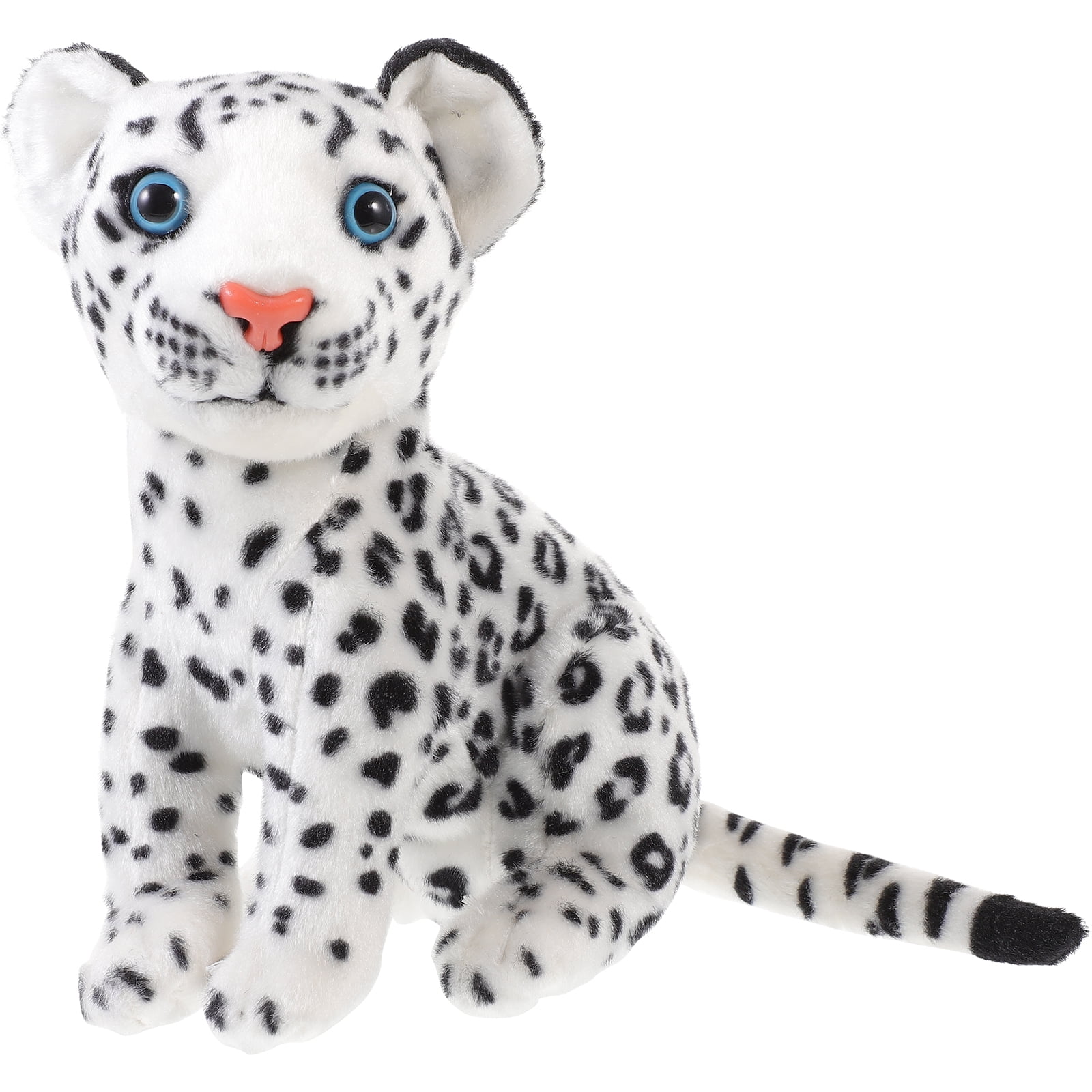 Cartoon Snow Leopard Stuffed Animal Doll Stuffed Snow Leopard Figurine ...