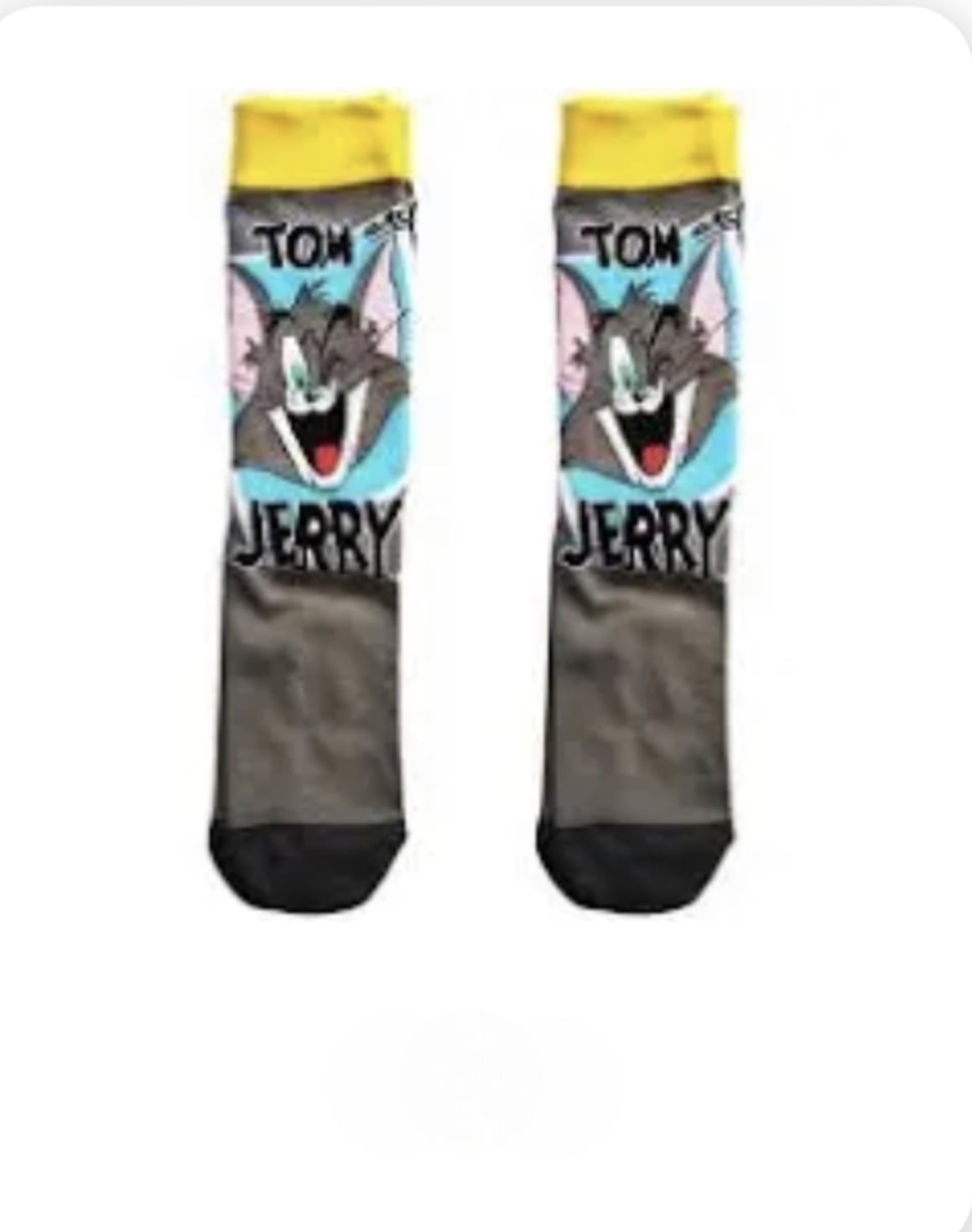 Cartoon Socks, Unisex Fun Novelty Crew Character 360 Degree Artwork ...