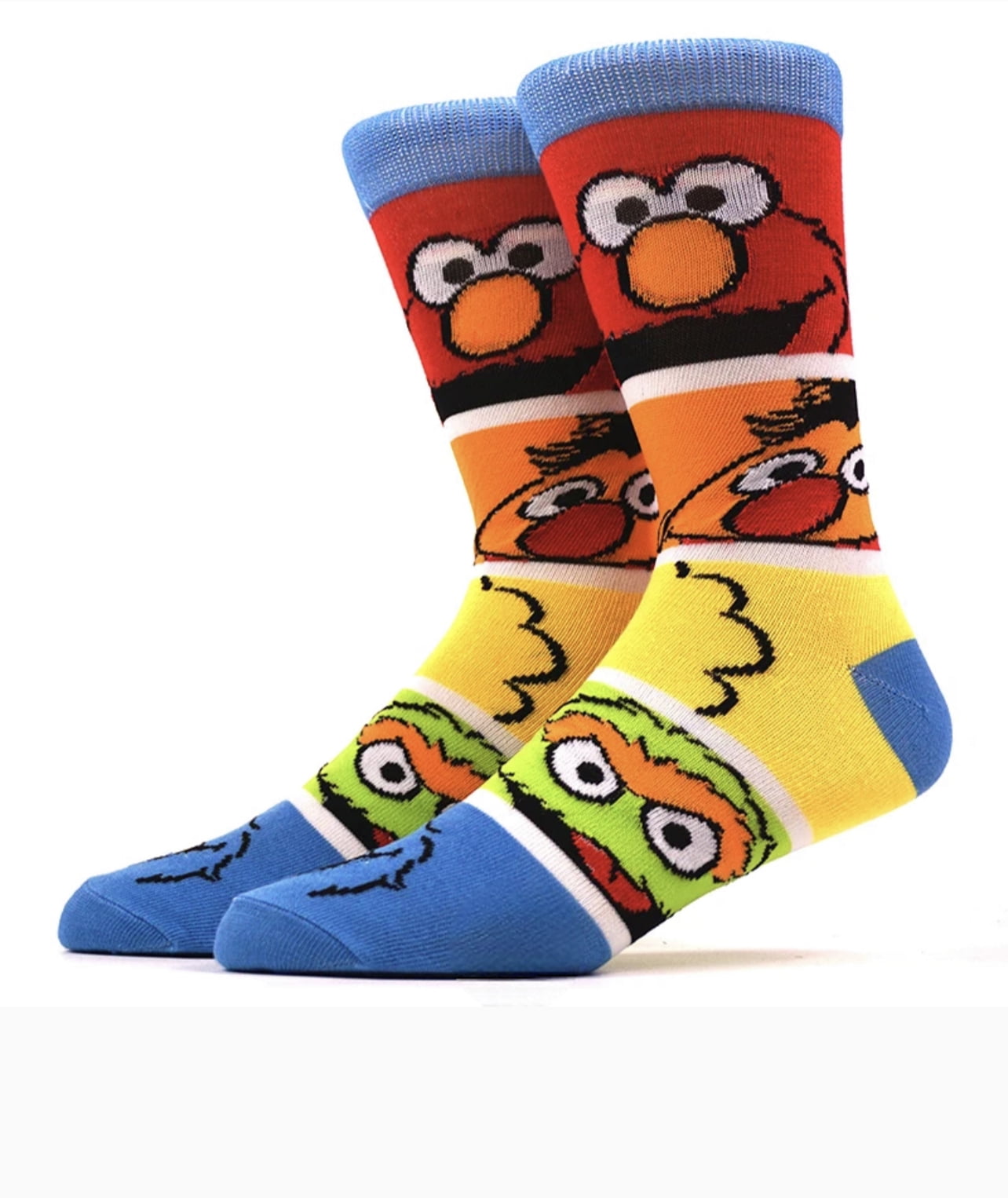 Cartoon Socks, Unisex Fun Novelty Crew Character 360 Degree Artwork ...