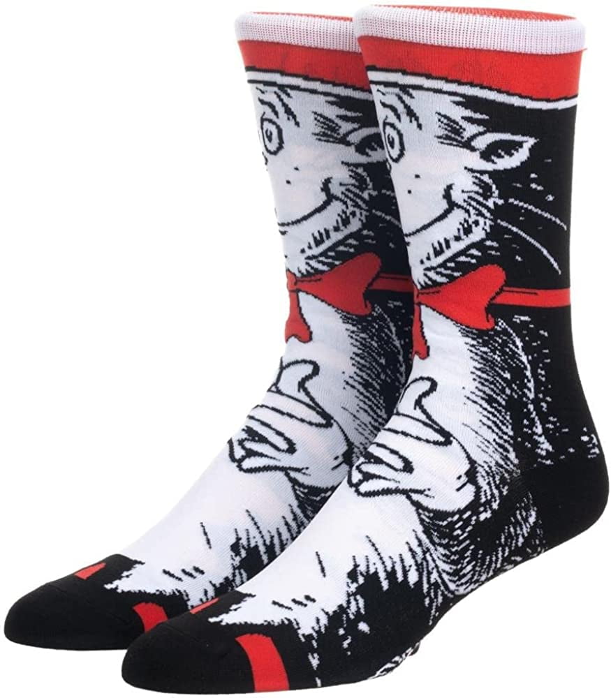 Cartoon Socks, Womens & Mens Fun Novelty Crew Character 360 Degree ...