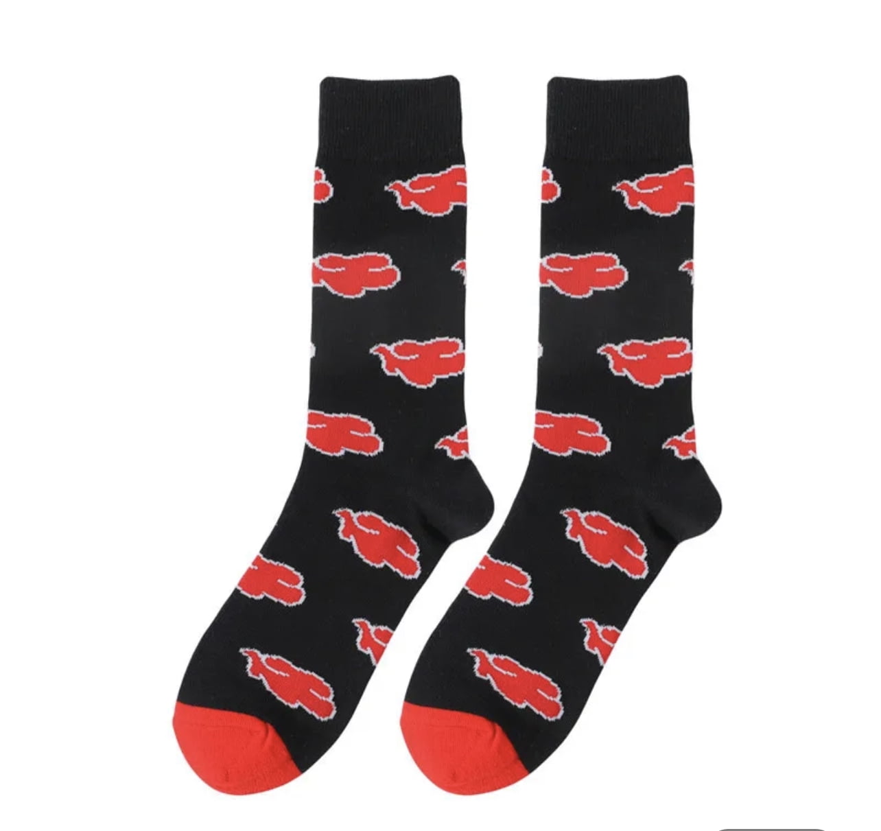 Cartoon Socks, Womens & Mens Fun Novelty Crew Character 360 Degree ...