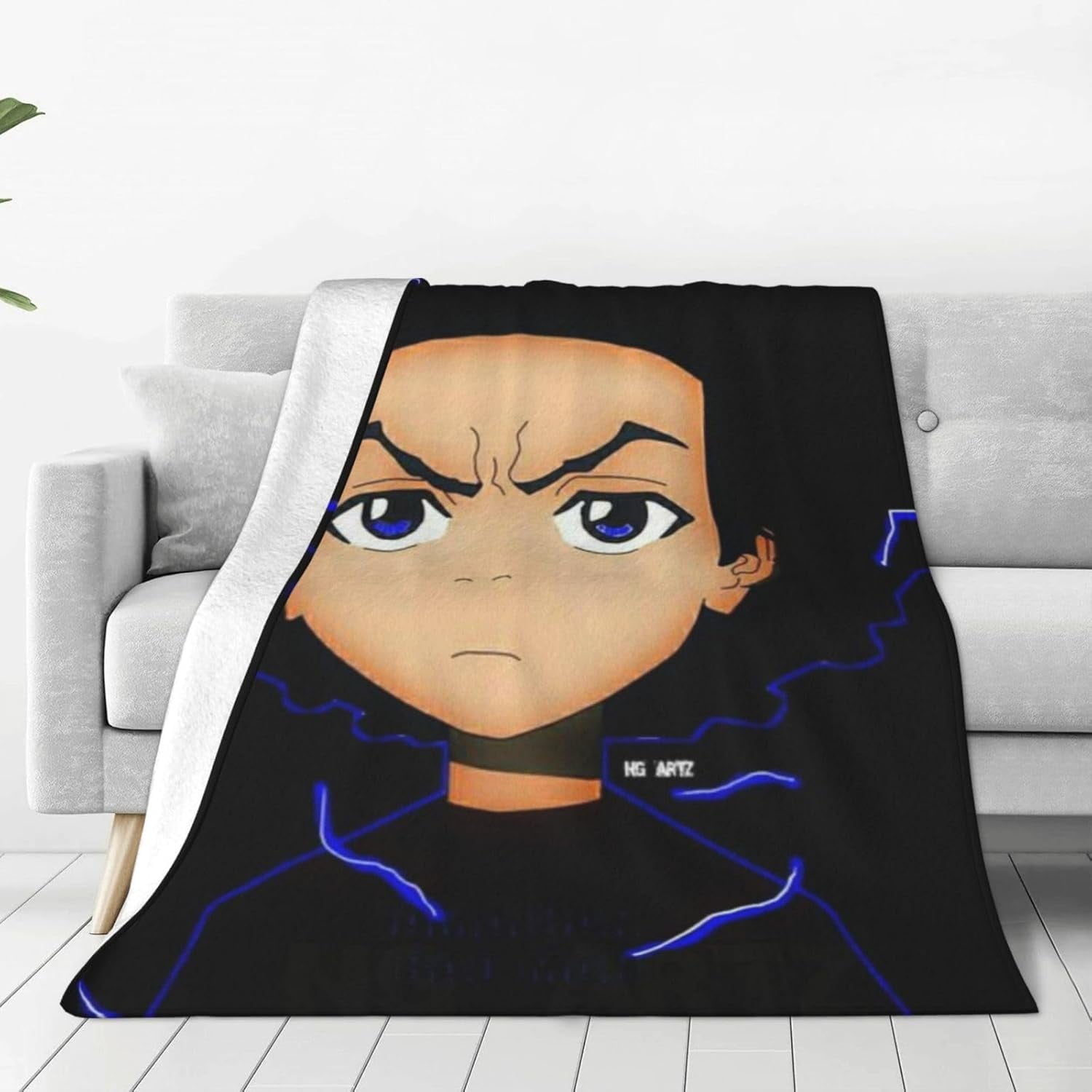 Cartoon Soft Blanket 3D Print The Anime Cartoon Boondocks Throw Blanket ...