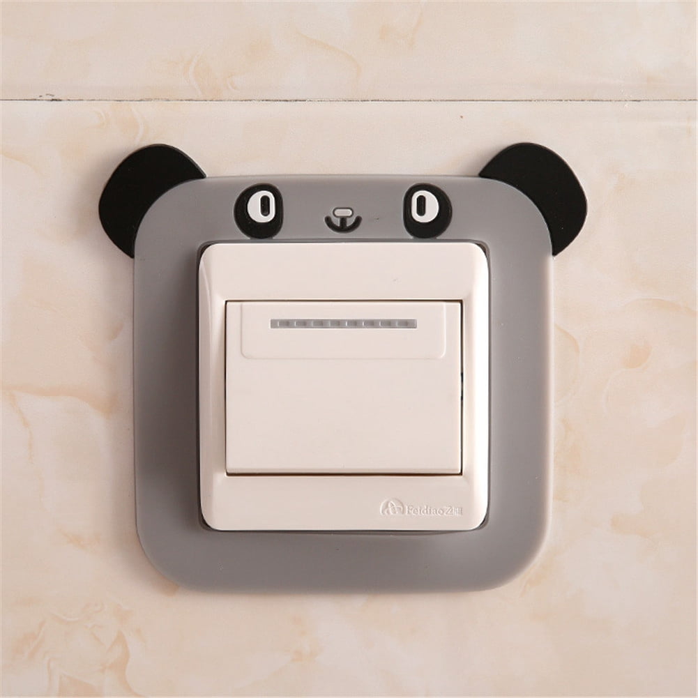 Cartoon Soft Glue Luminous Cute Home Switch Sticker Living Room Bedroom ...