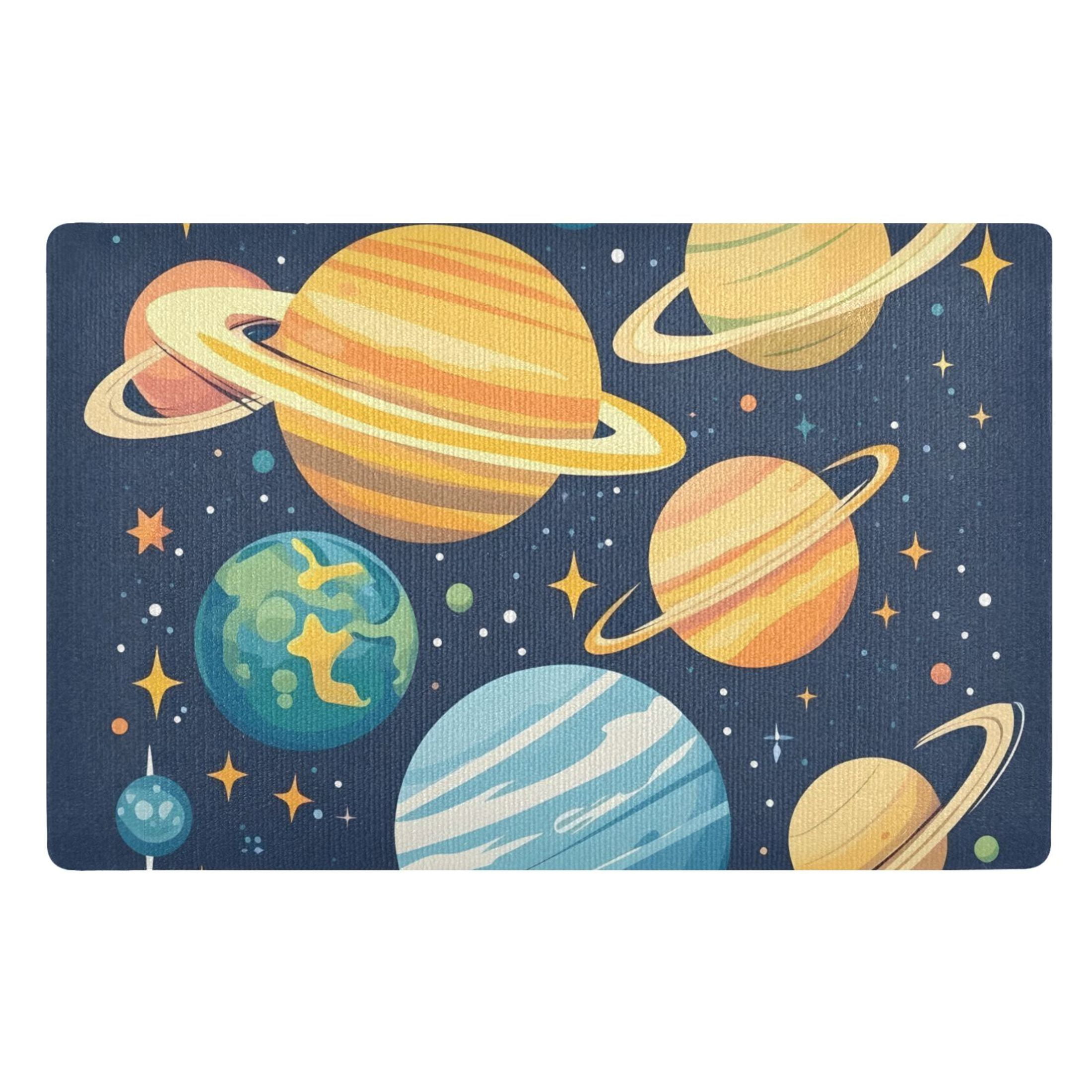 Cartoon Solar System Planet Floor Door Mat Outdoor Indoor for Home ...