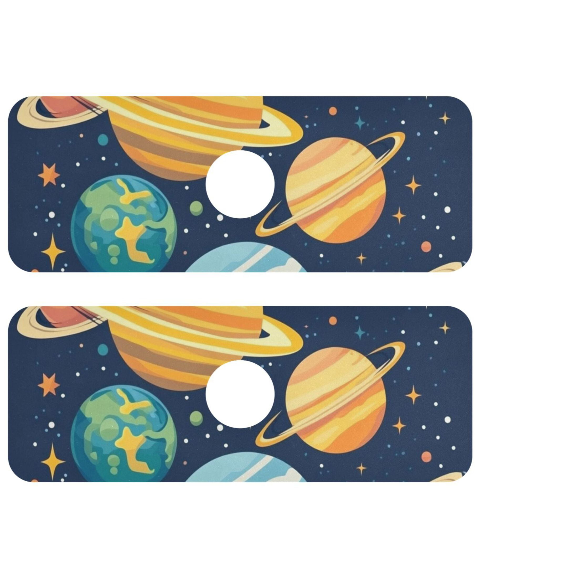 Cartoon Solar System Planet Kitchen Sink Splash Guard, Silicone Sink ...